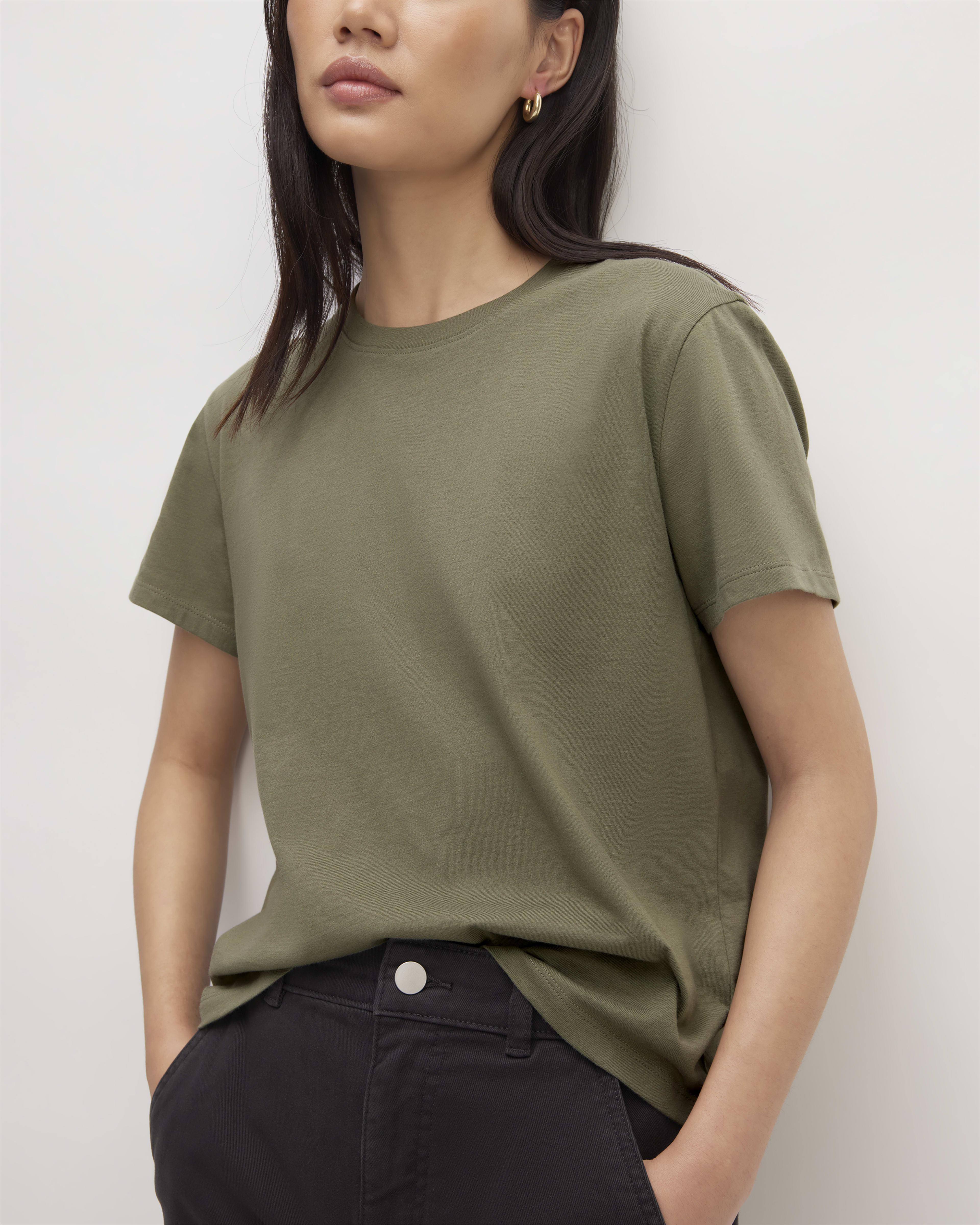 The Box-Cut Tee in Essential Cotton | Kalamata | No Pocket – Everlane