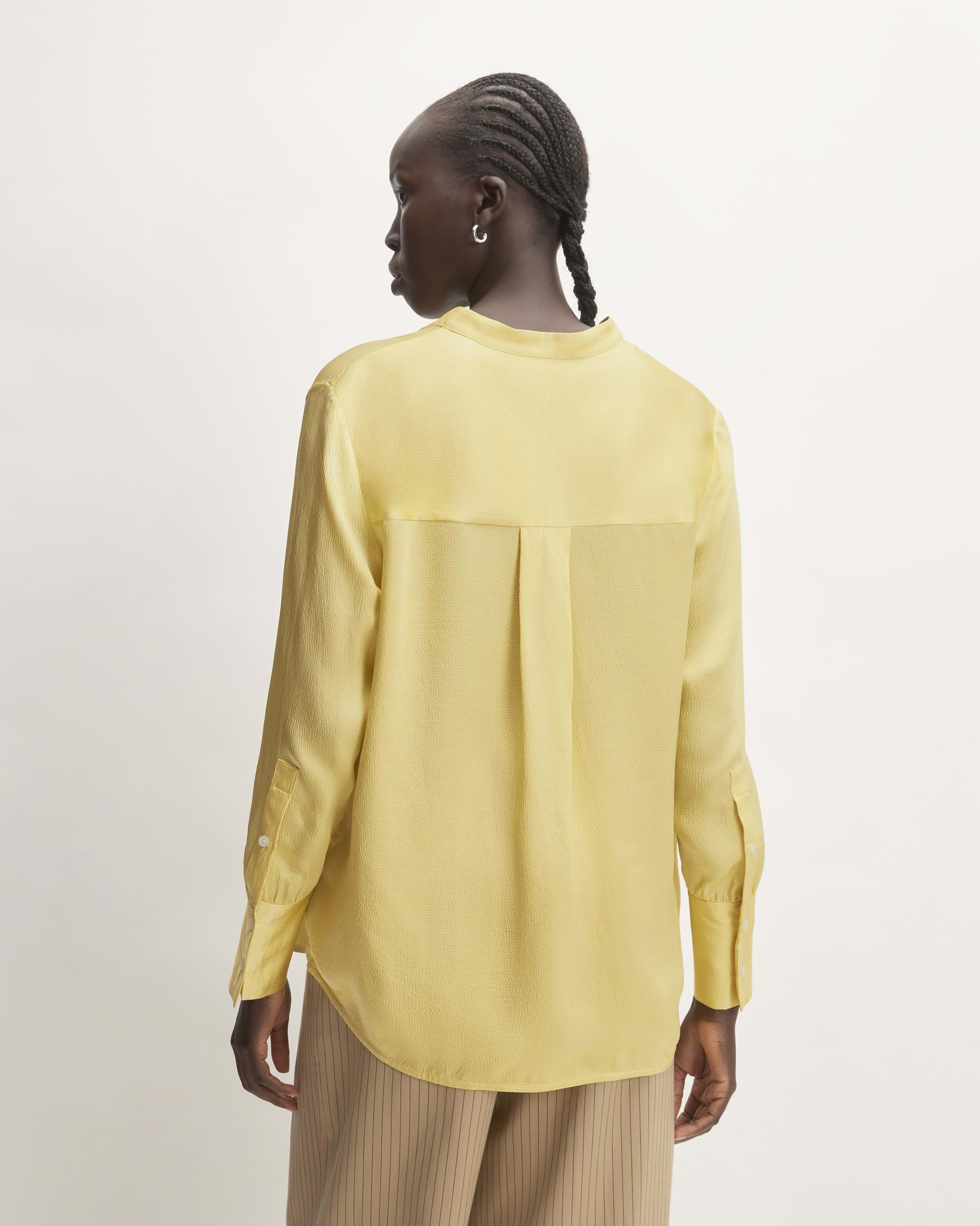 The Hammered Satin Popover Shirt | Raffia – Everlane