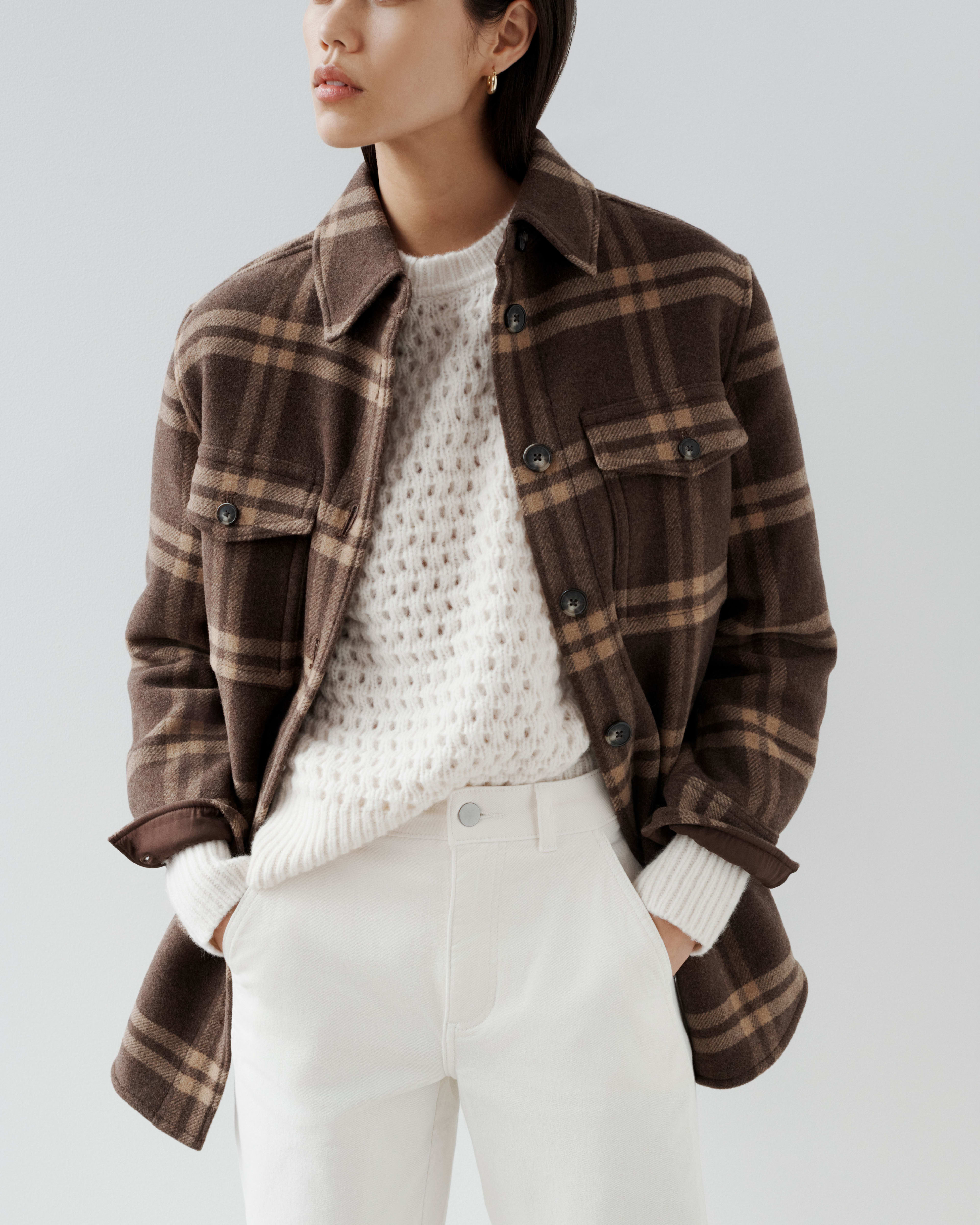 The Cloud Oversized Textured Crew | Bone – Everlane