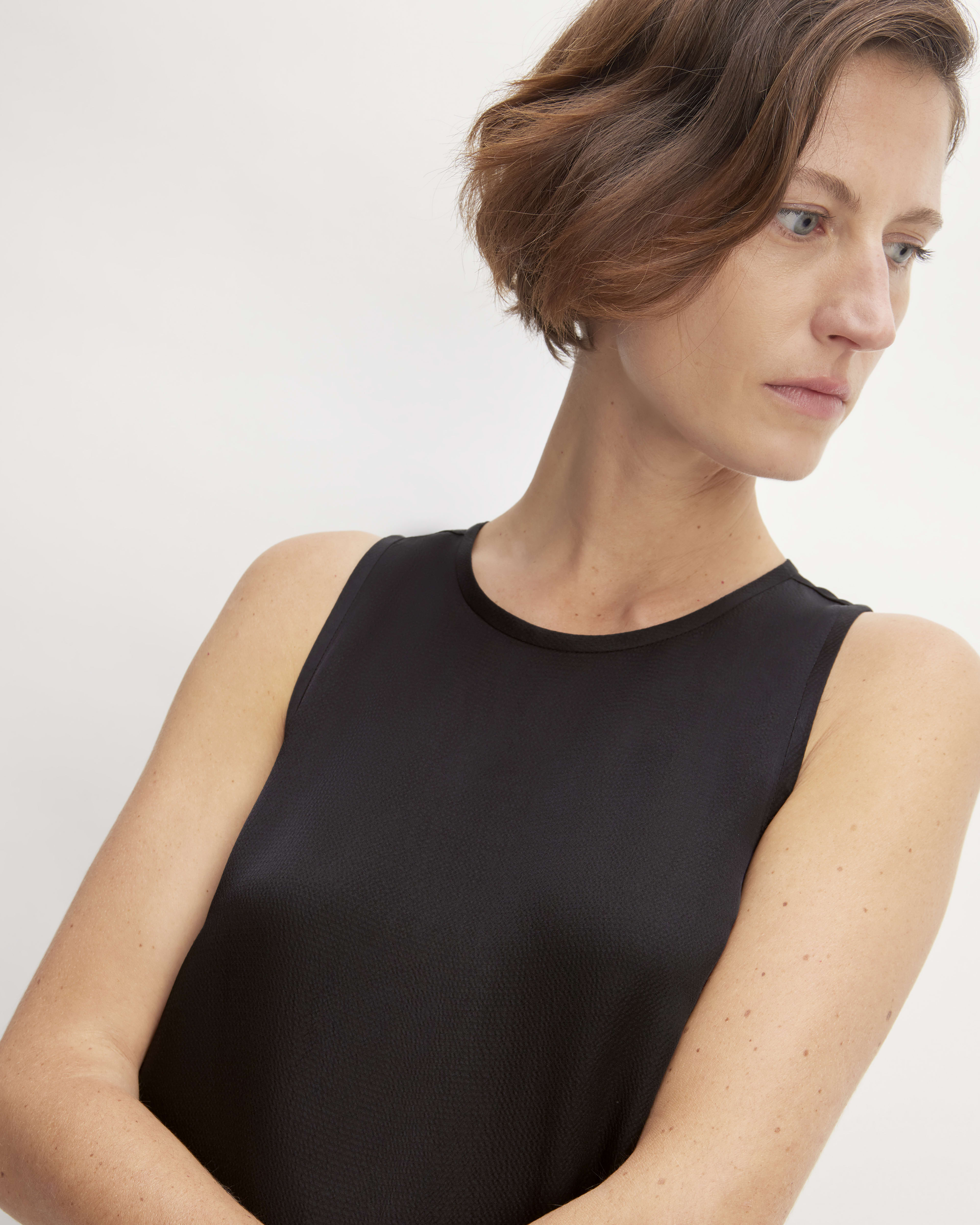 The Satin Racerback Slip Dress | Black – Everlane