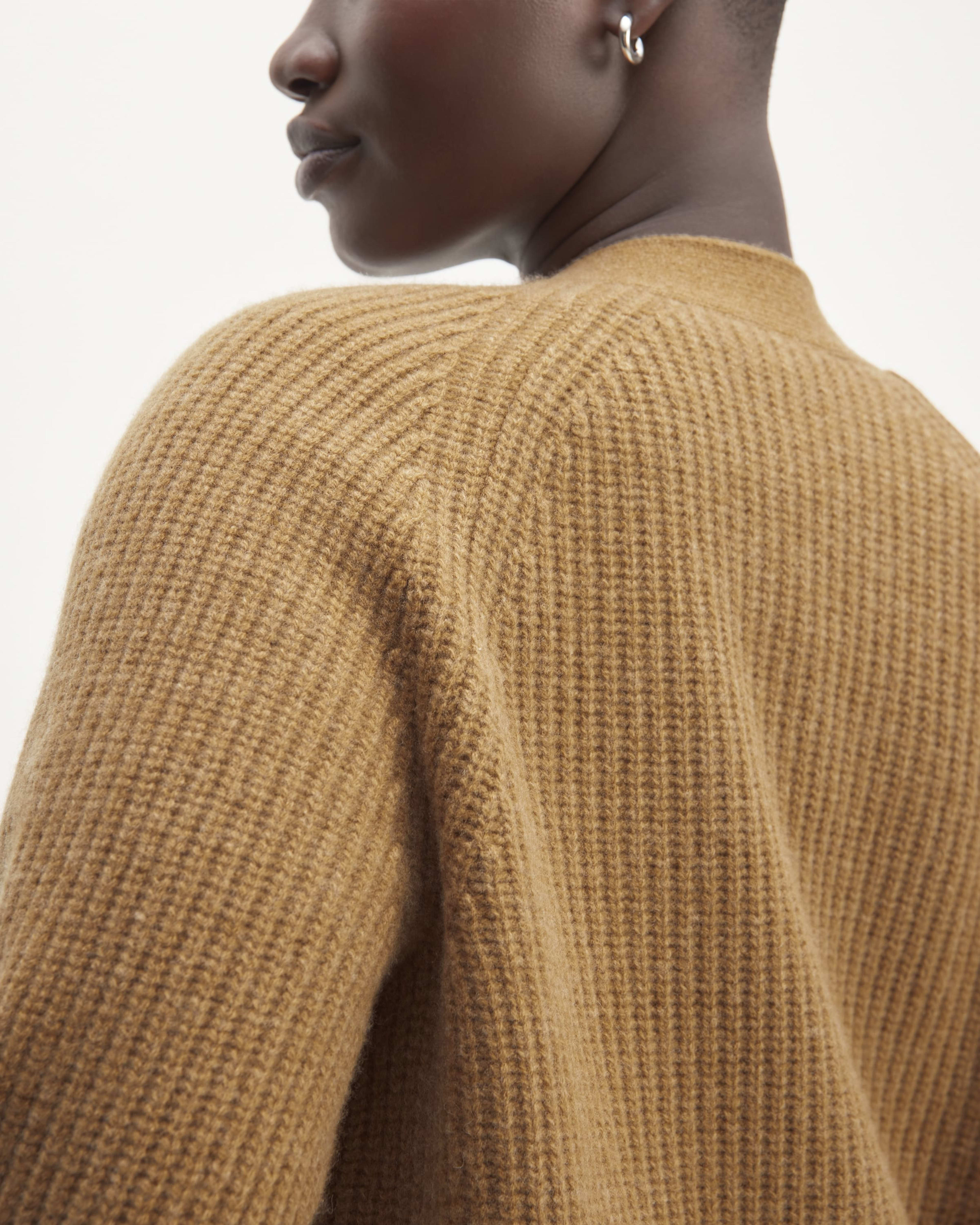The Felted Merino Cardigan Deep Camel – Everlane