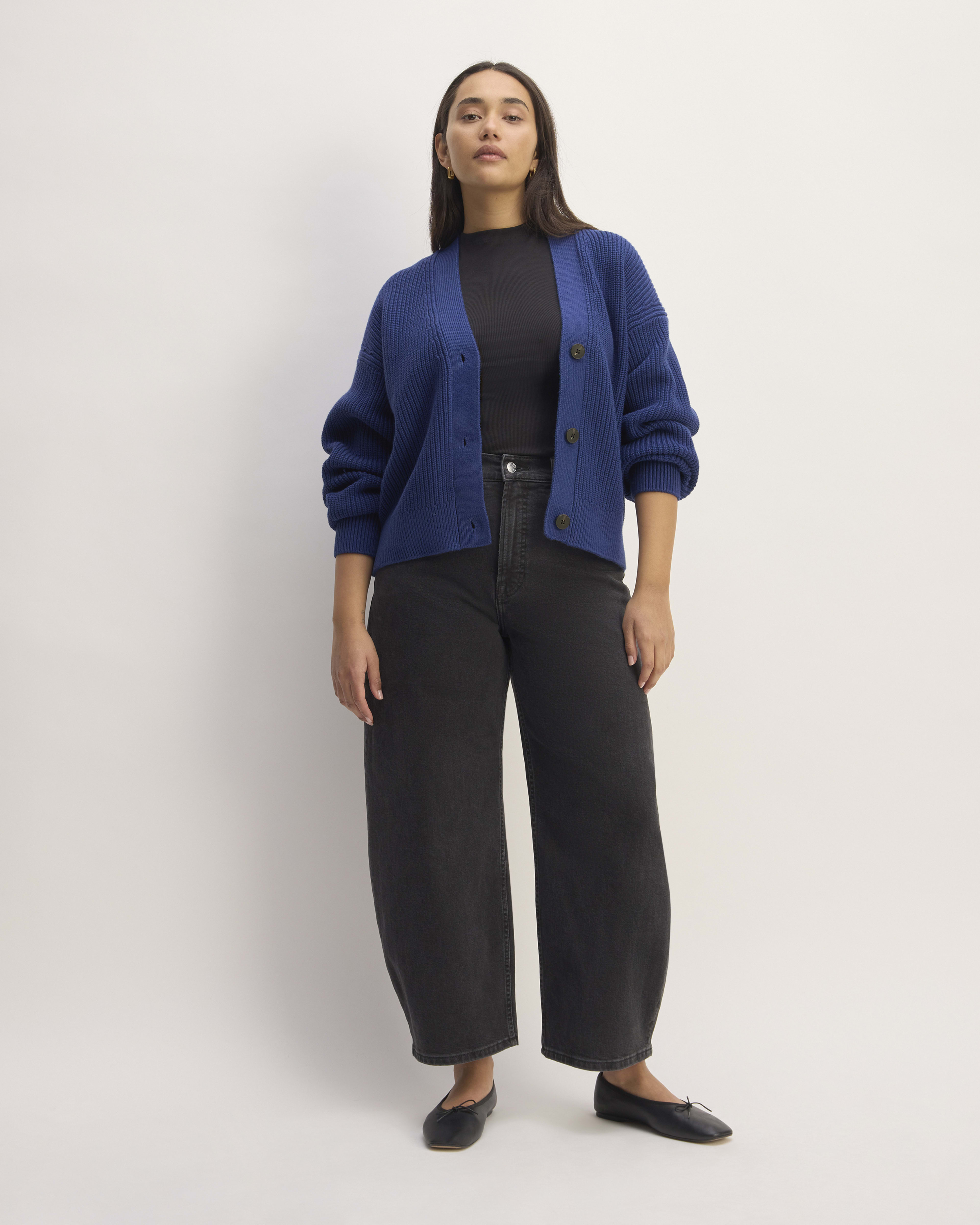 The Boxy Cardigan in Everyday Cotton | Bellwether Blue – Everlane
