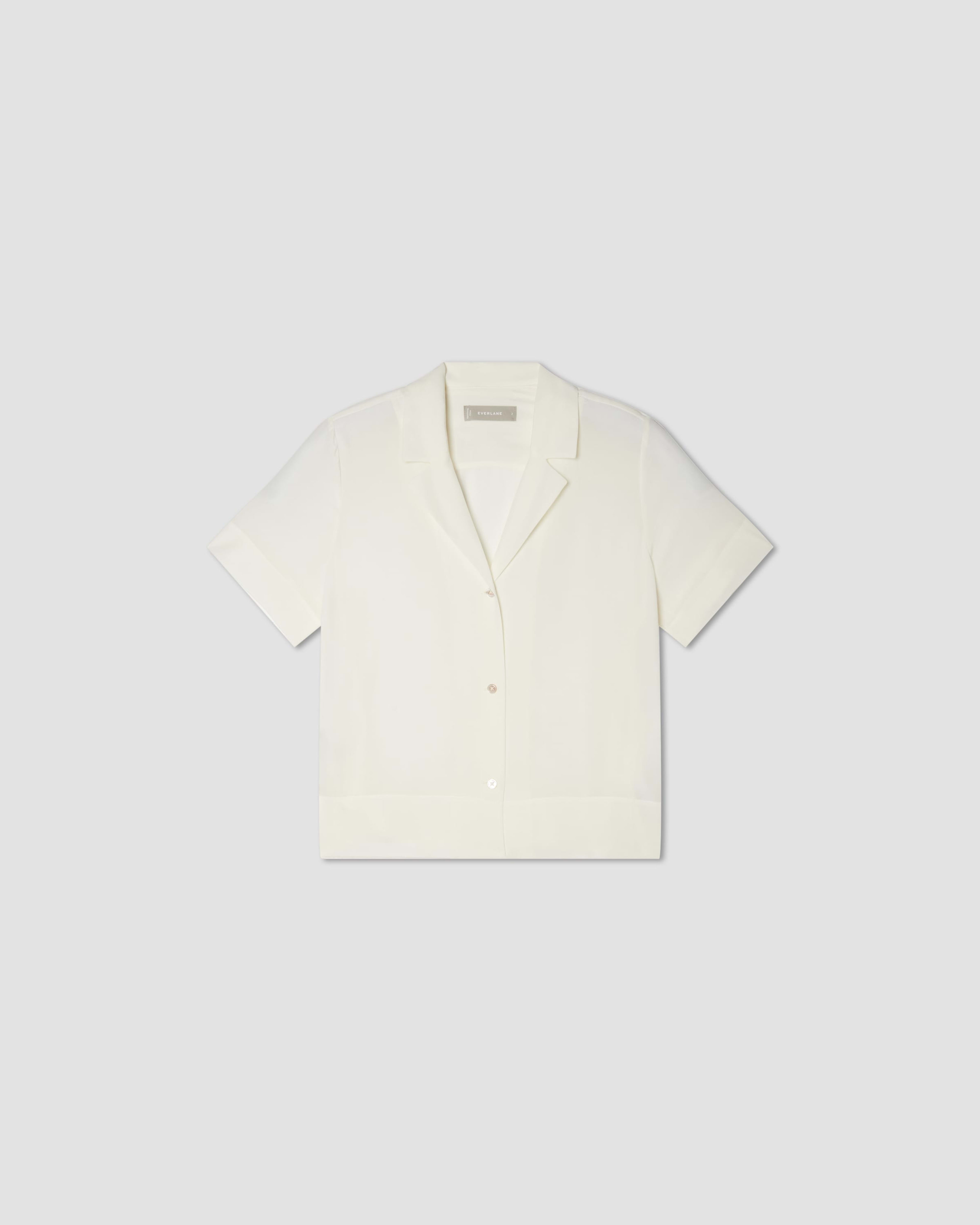 The Notch Shirt in Washable Silk | Off-White – Everlane