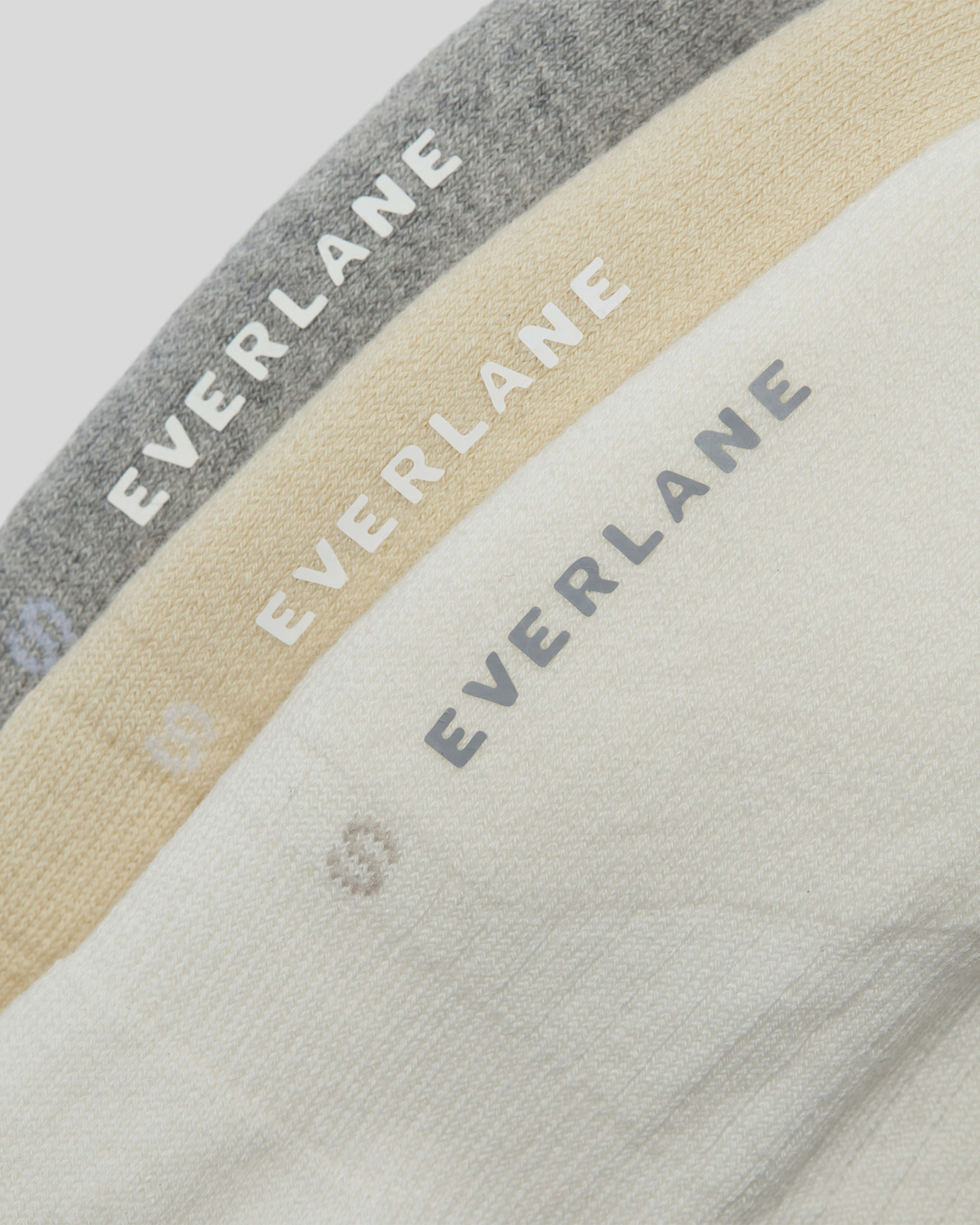 The Organic Cotton No-Show Sock 3-Pack | Neutral Multi – Everlane