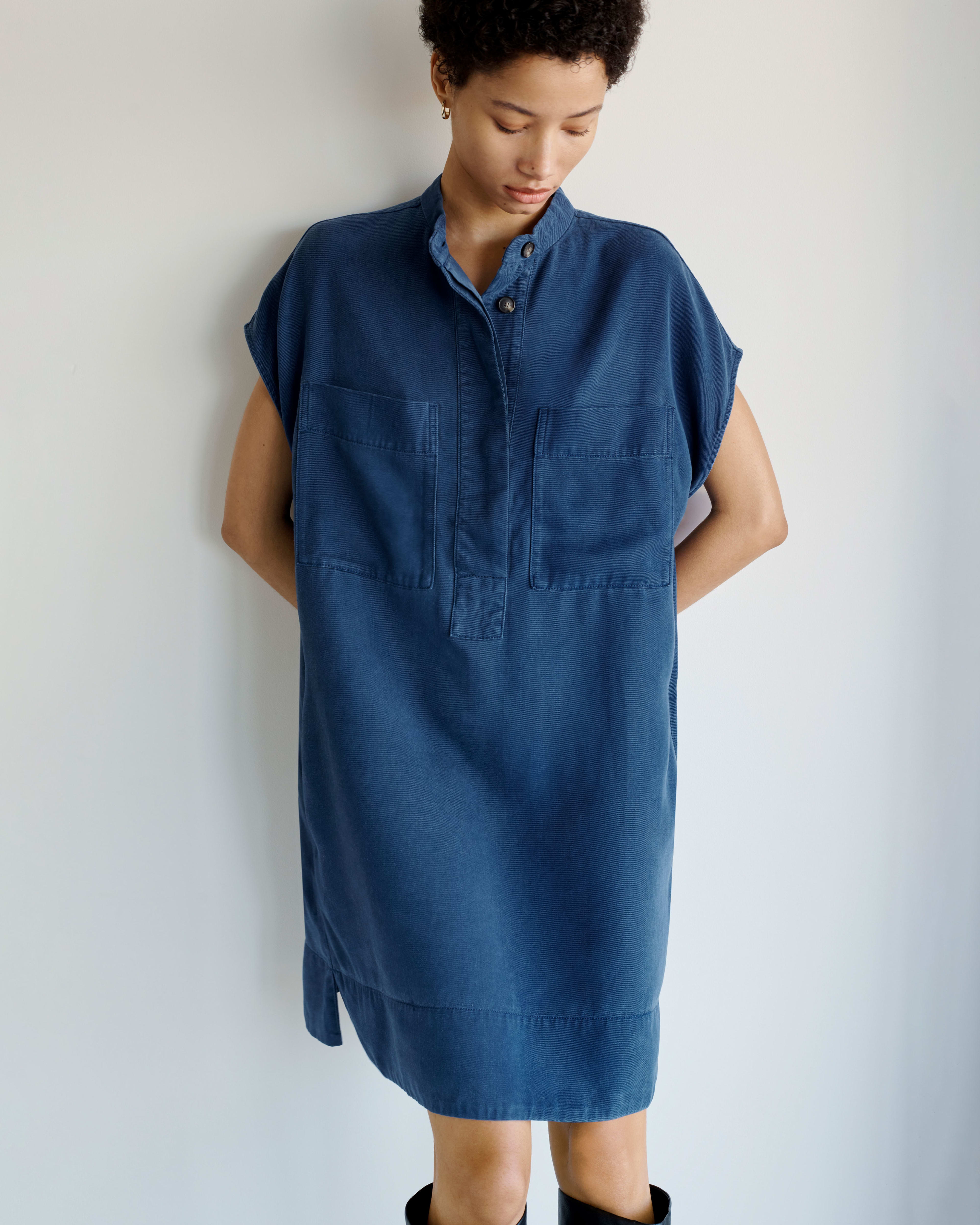 The TENCEL™ Easy Workwear Dress | Bellwether Blue – Everlane