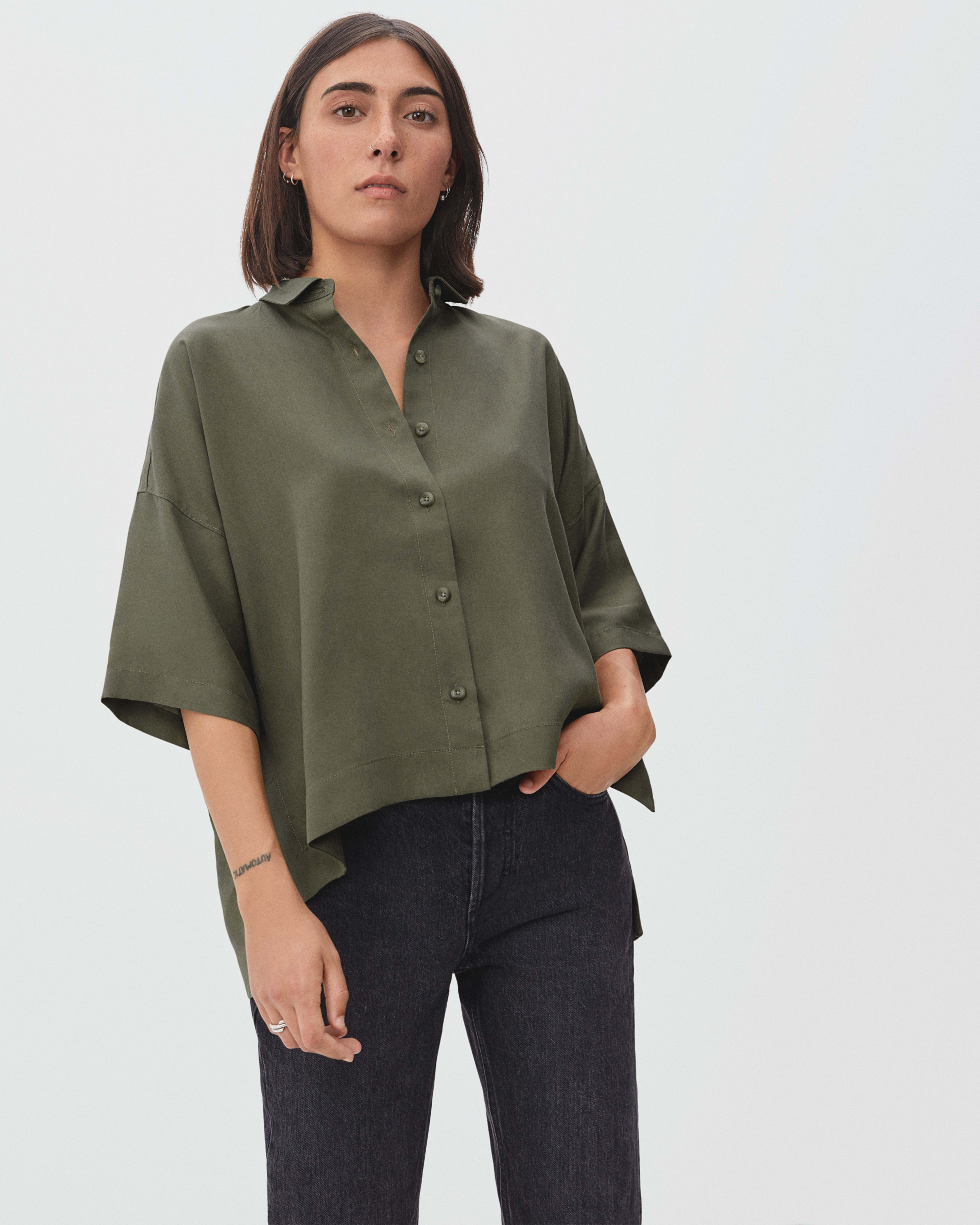 The Drapey Square Shirt | Kalamata – Everlane