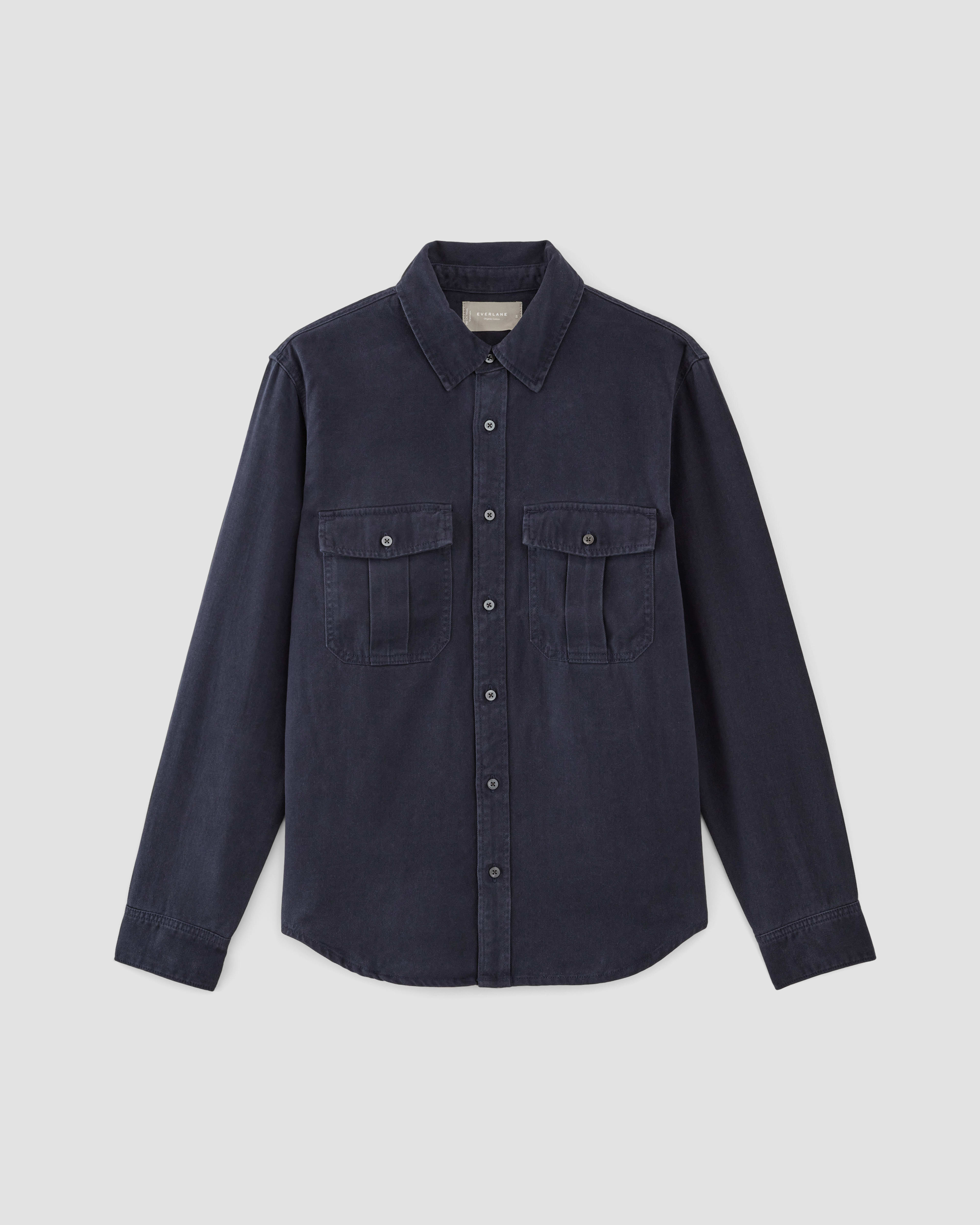 The Utility Shirt Jacket in Buttersoft | Navy – Everlane
