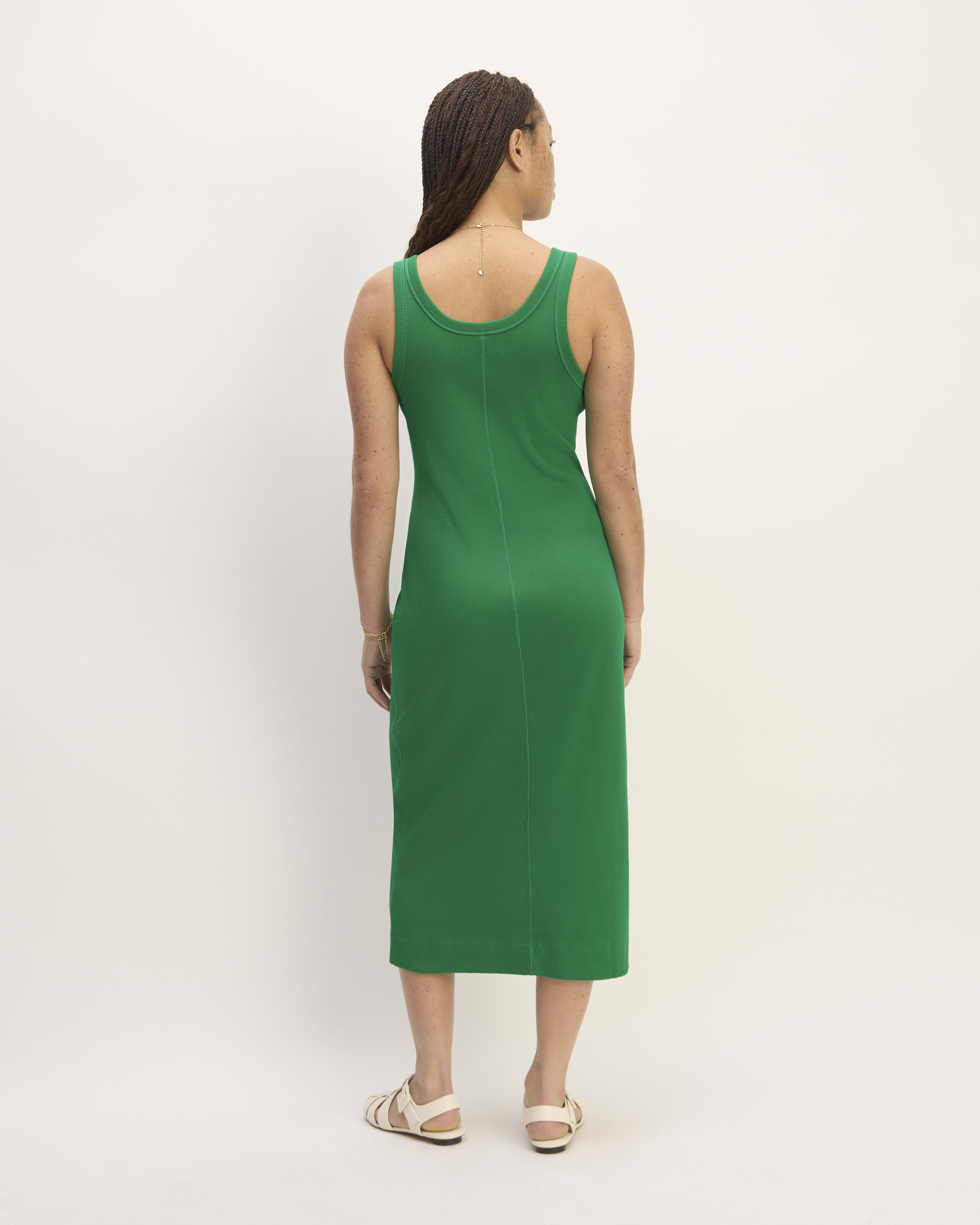 The ’90s Rib Dress | Grass Green – Everlane