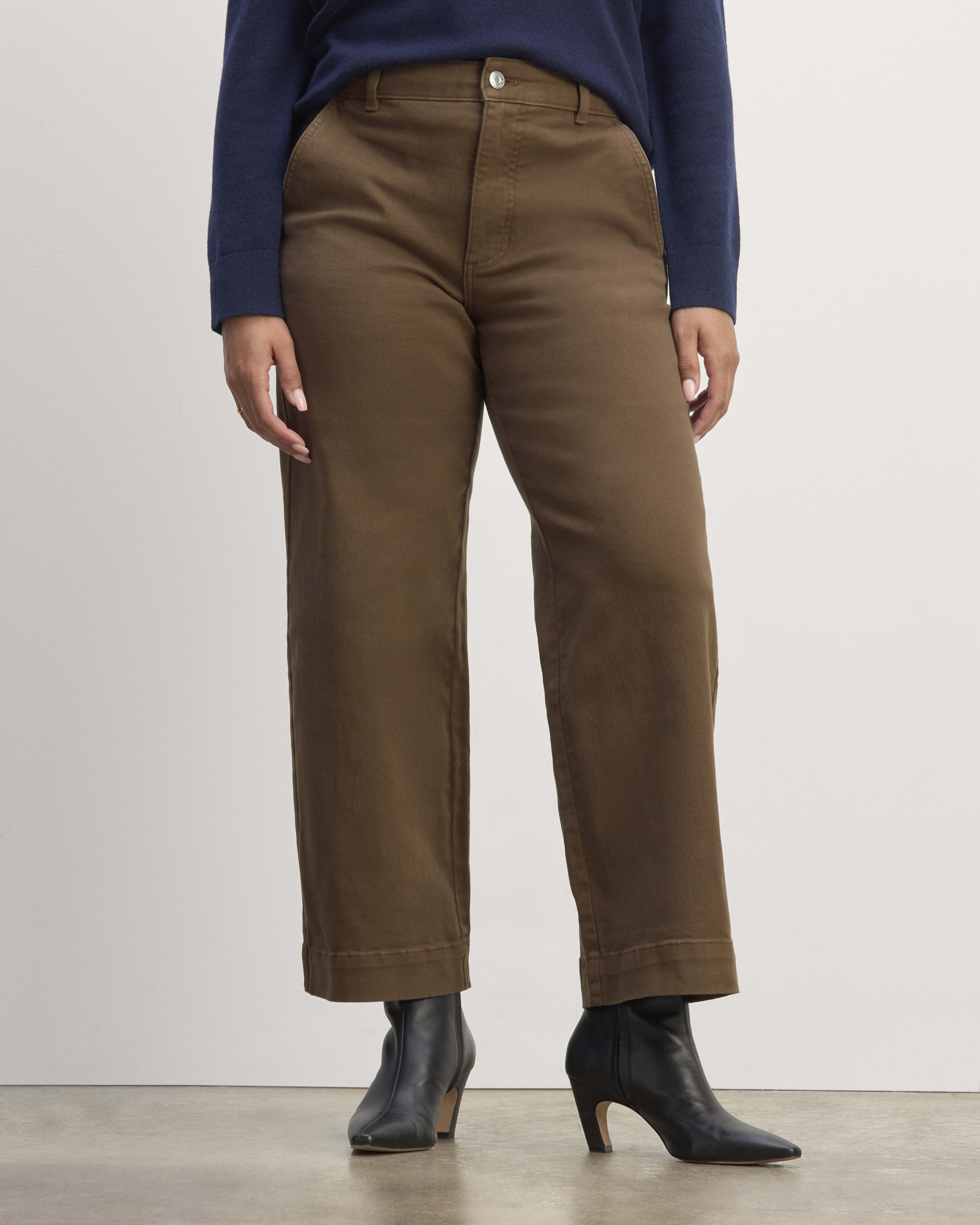 The Utility Wide-Leg Pant | Cocoa – Everlane