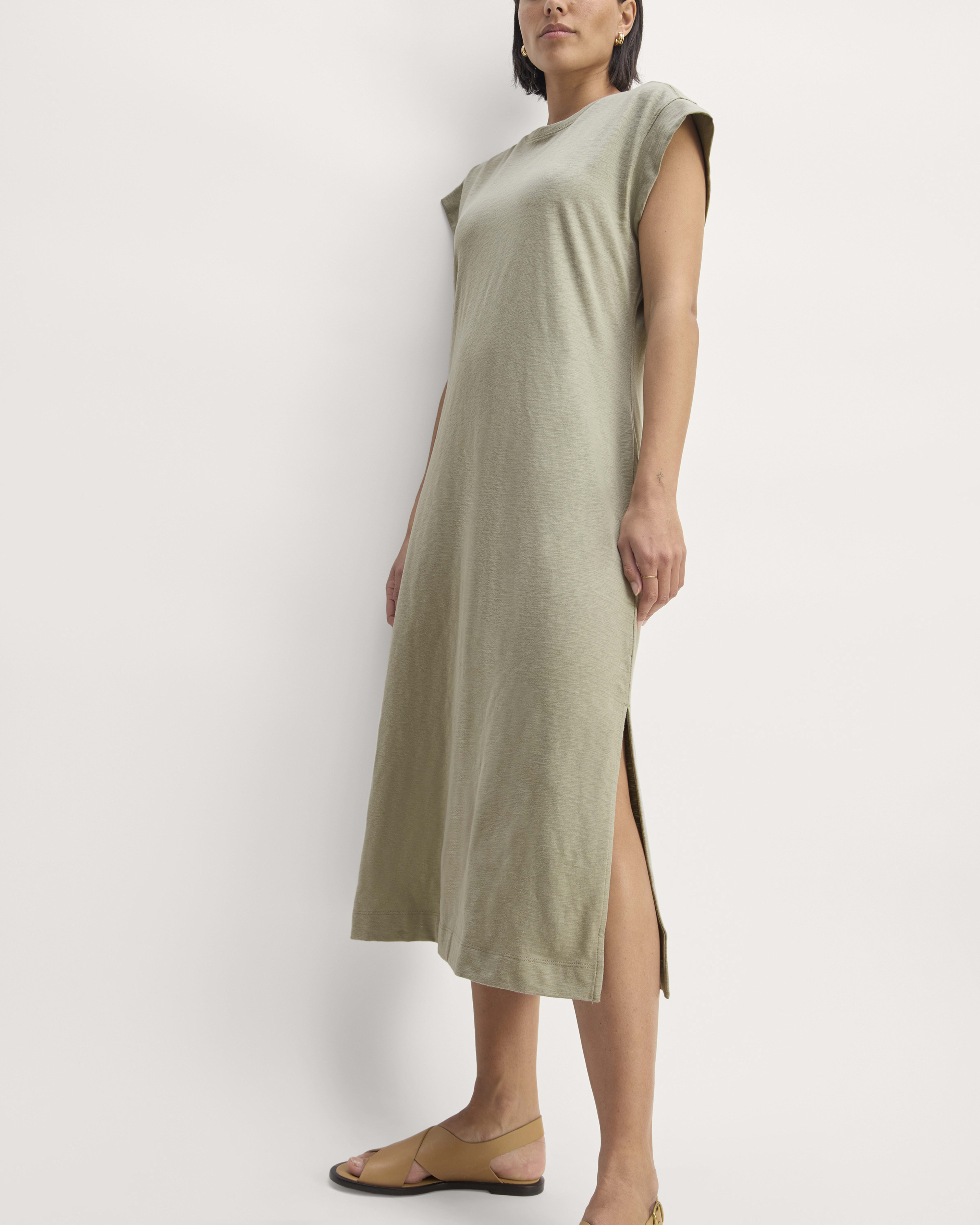 The Muscle Tee Midi Dress | Seagrass – Everlane
