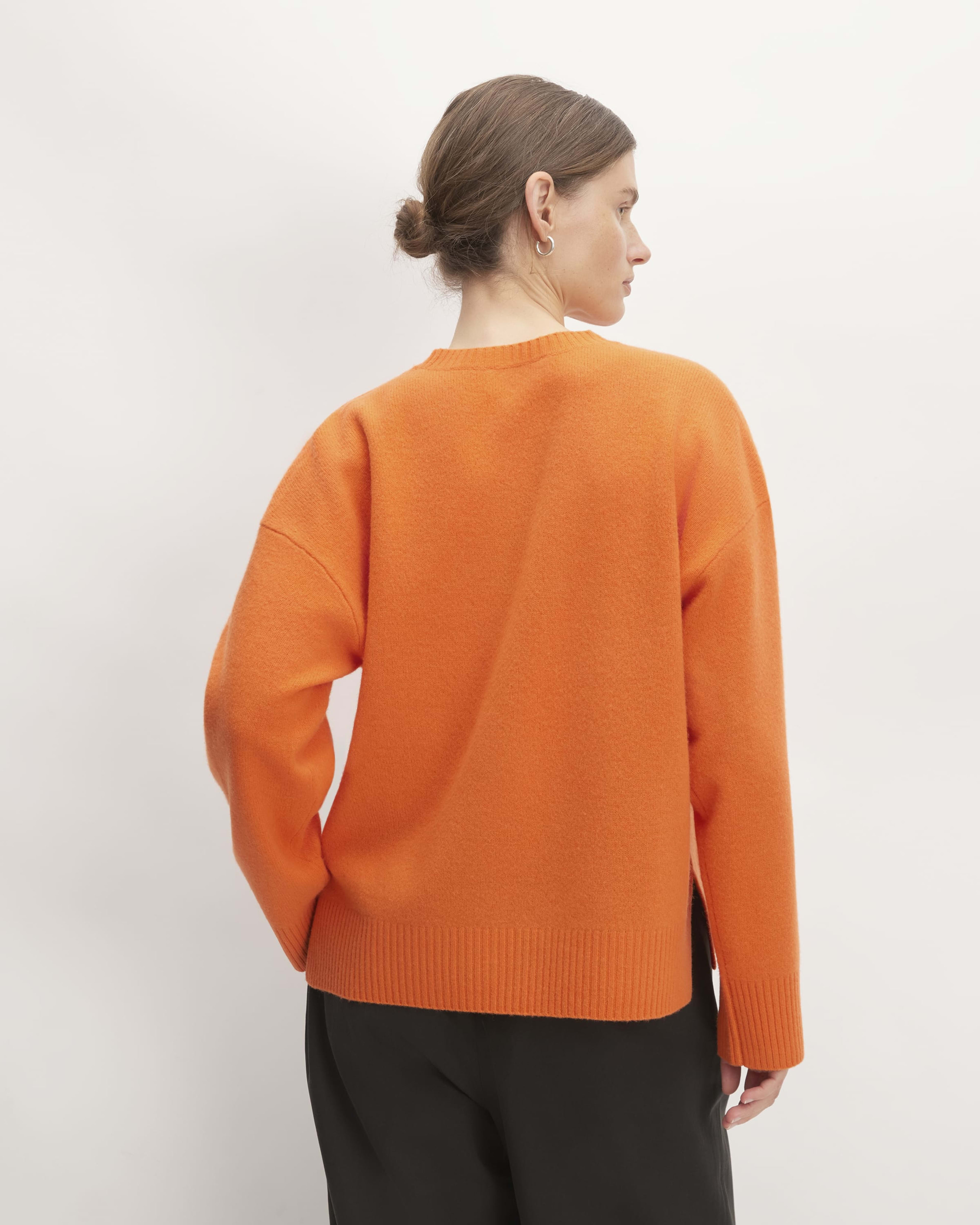 The Good Merino Wool Crewneck Sweater Orange – Everlane