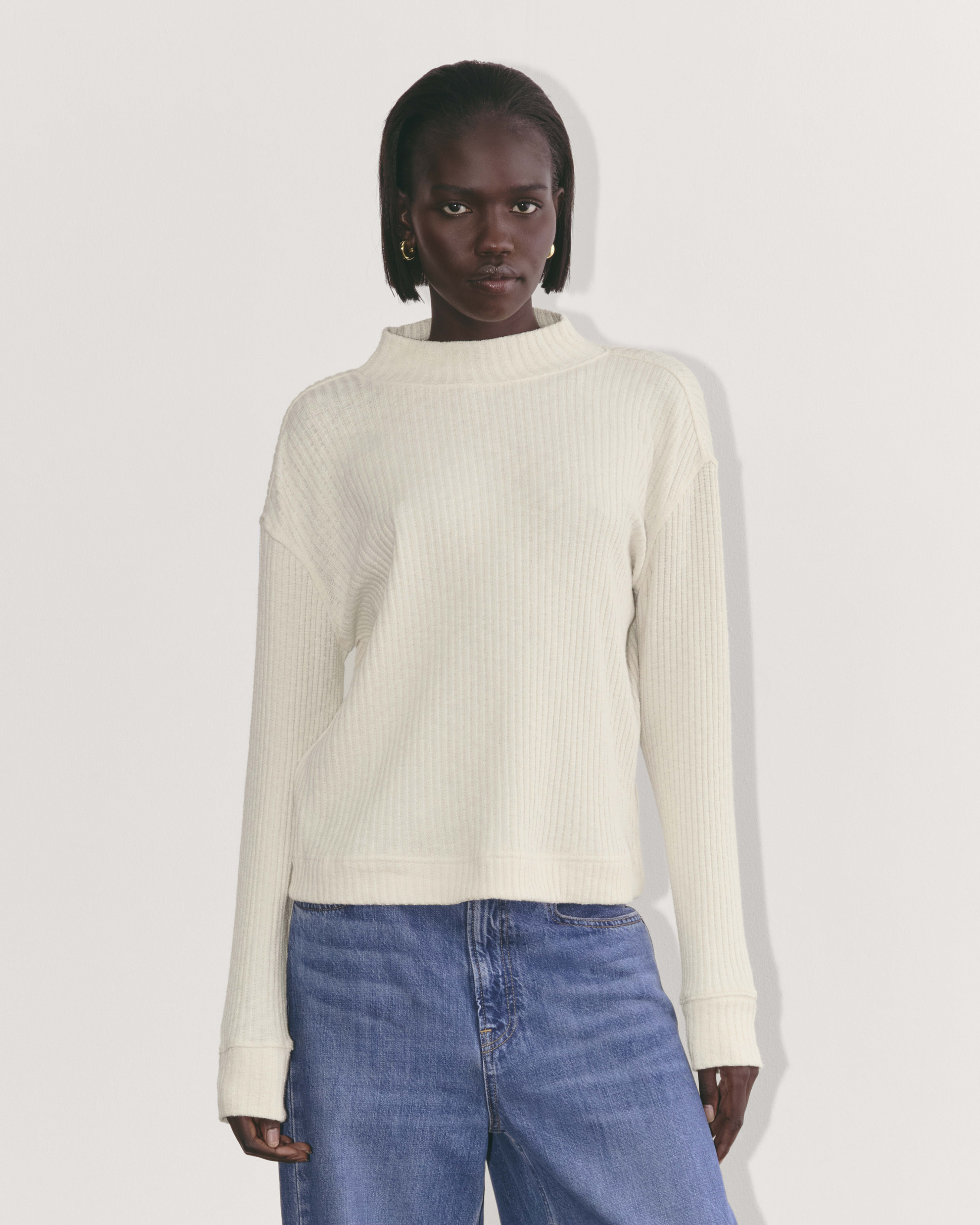 The Cozy Rib Funnel-Neck Bone – Everlane