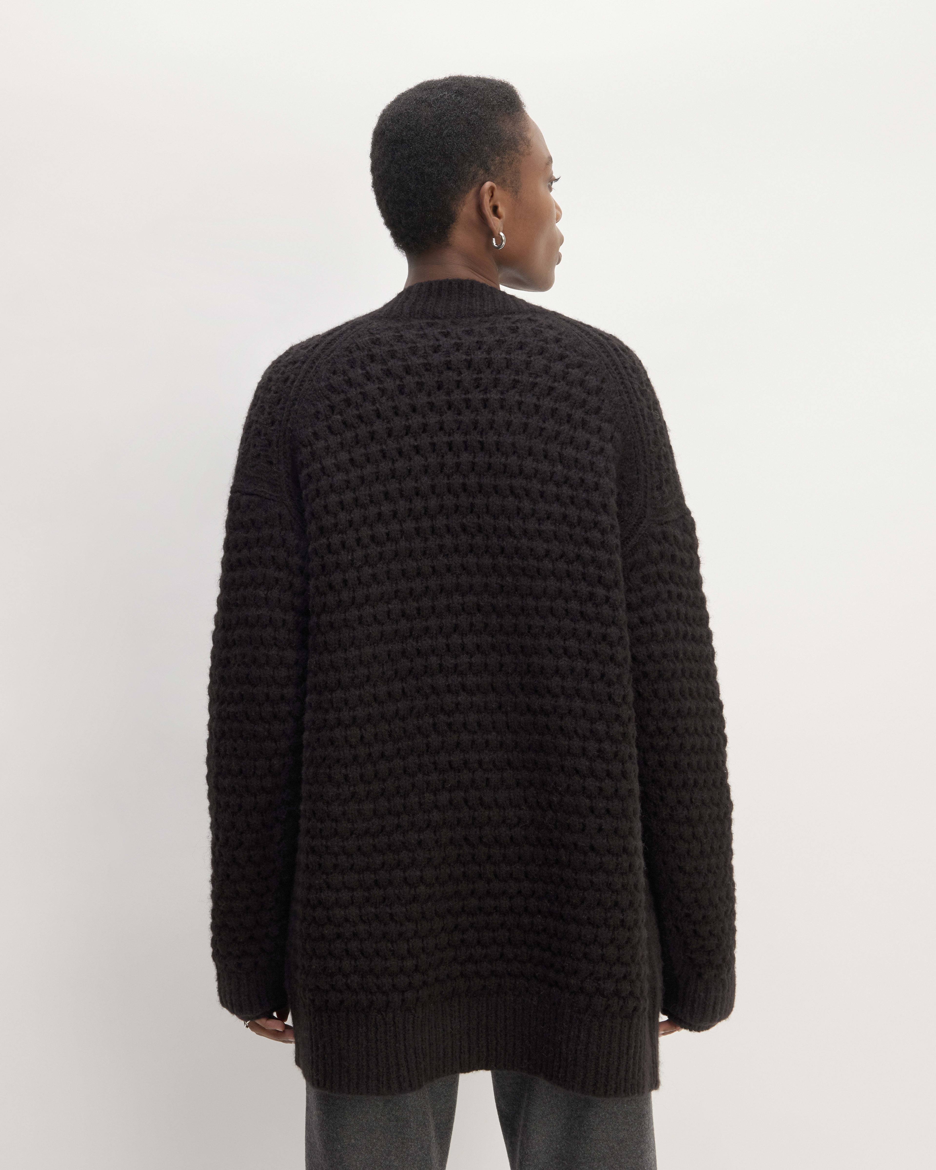The Cloud Oversized Textured Cardigan | Black – Everlane