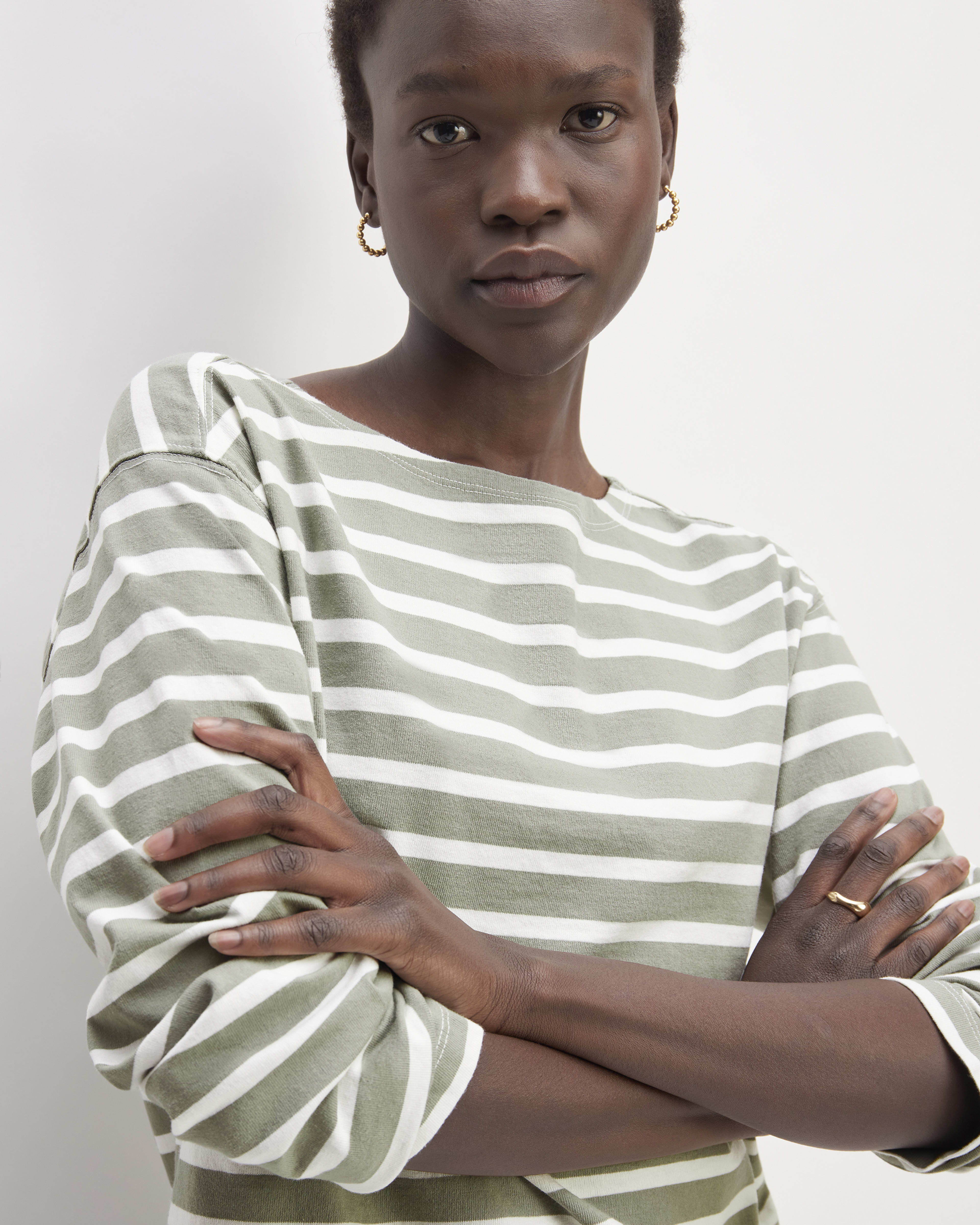 The Modern Breton Tee Shadow / Bone – Everlane