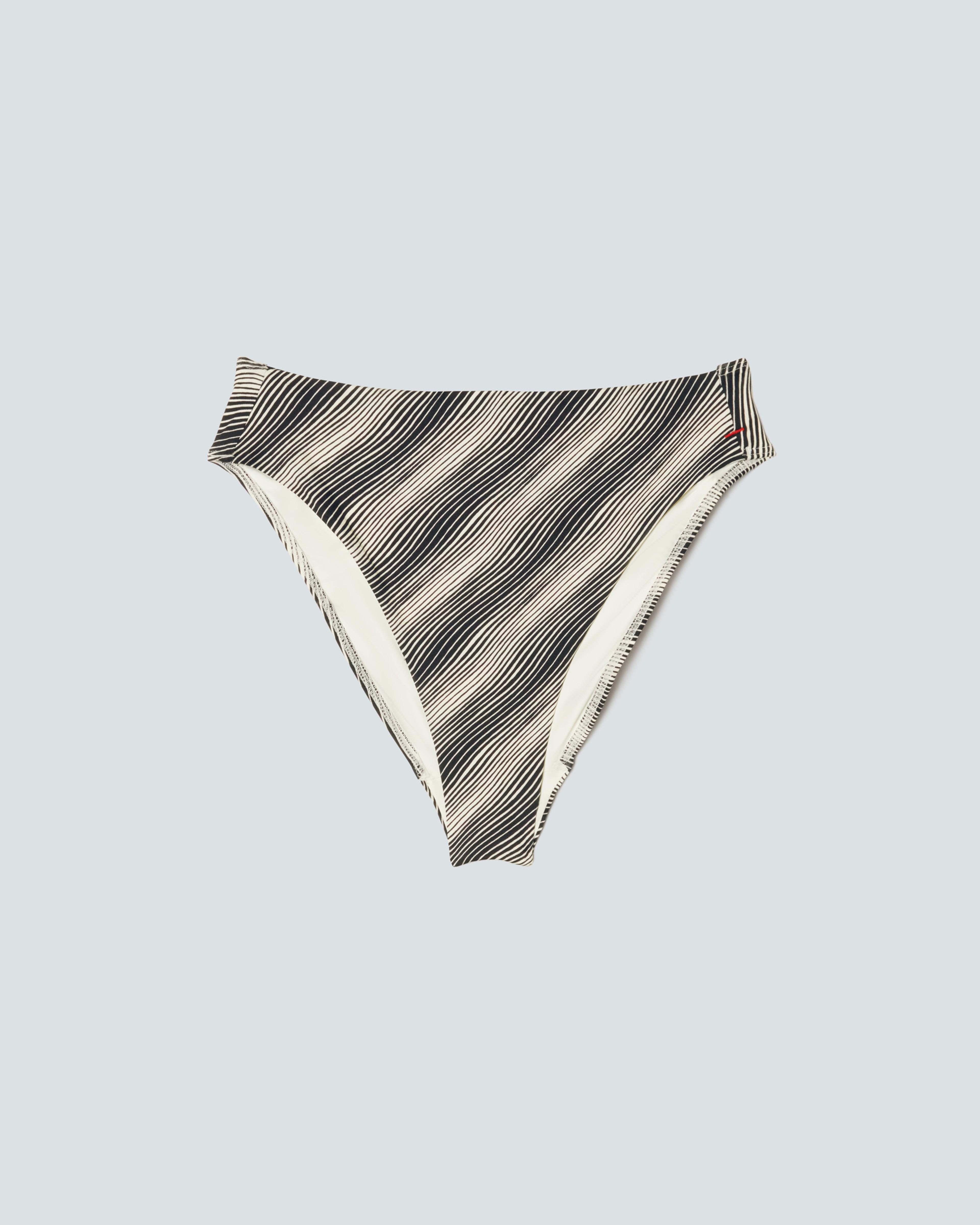 The High-Rise Cheeky Bikini Bottom Black / Canvas – Everlane