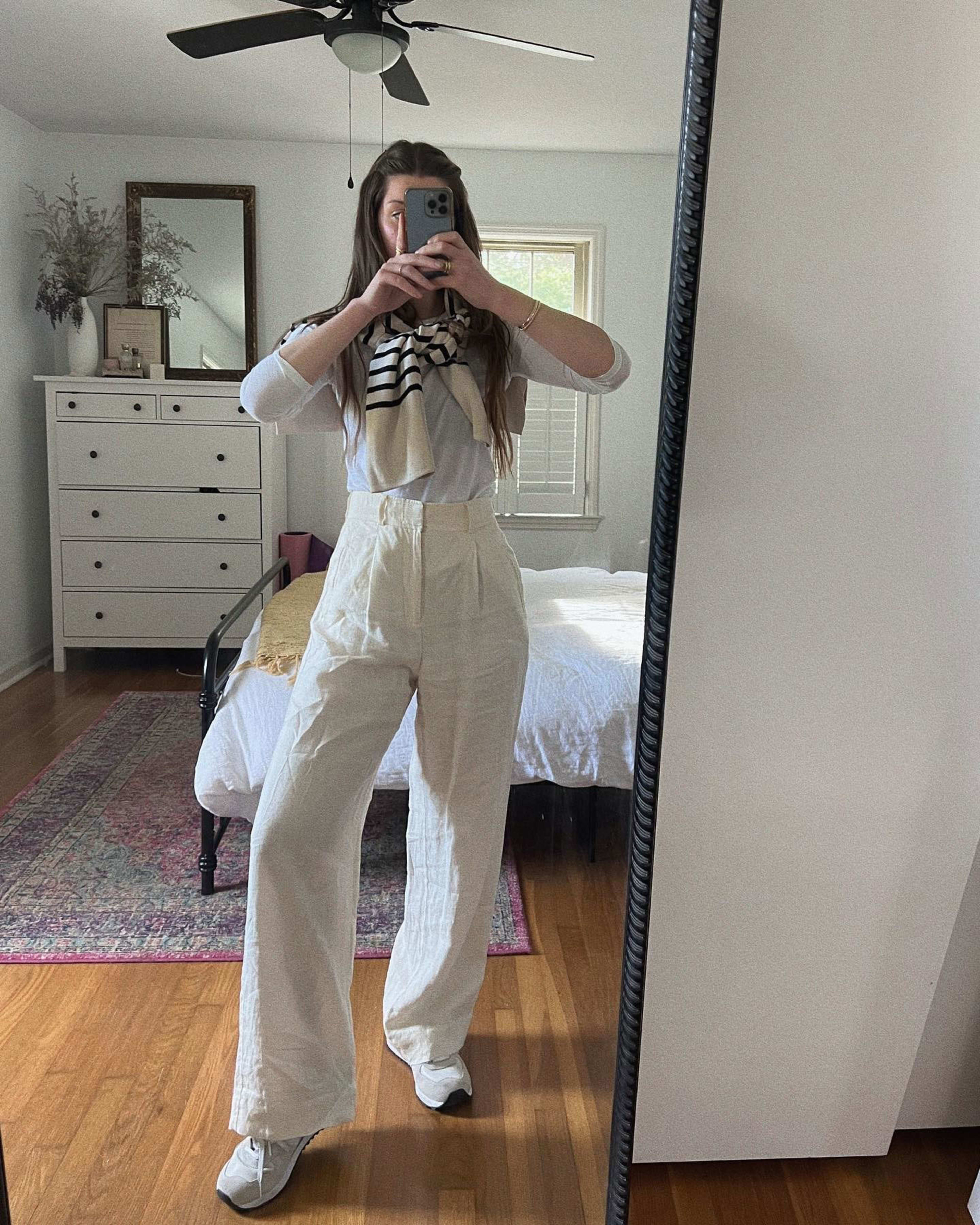 The Linen Way-High® Drape Pant Bone – Everlane