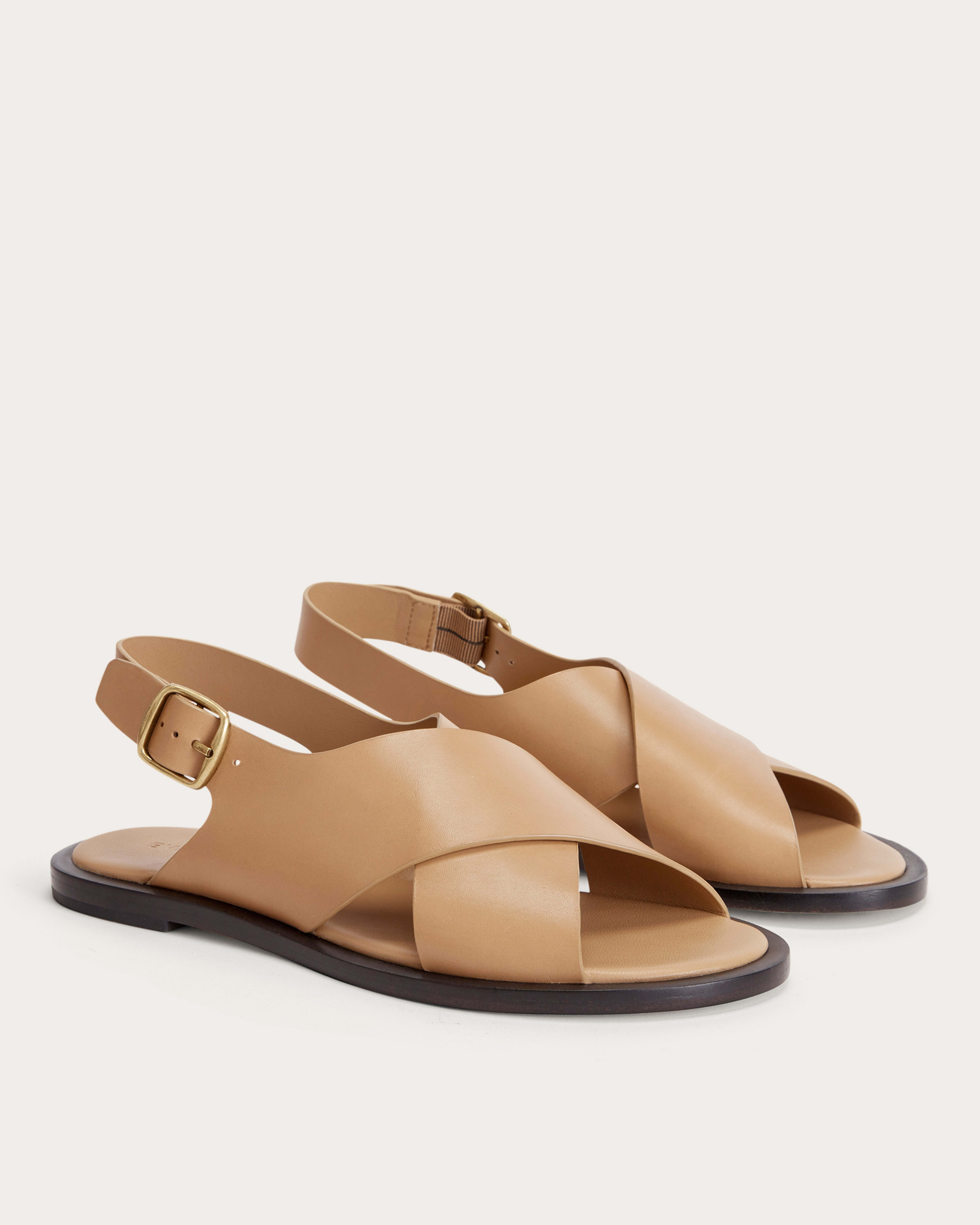 The City Crossover Sandal | Light Taupe – Everlane