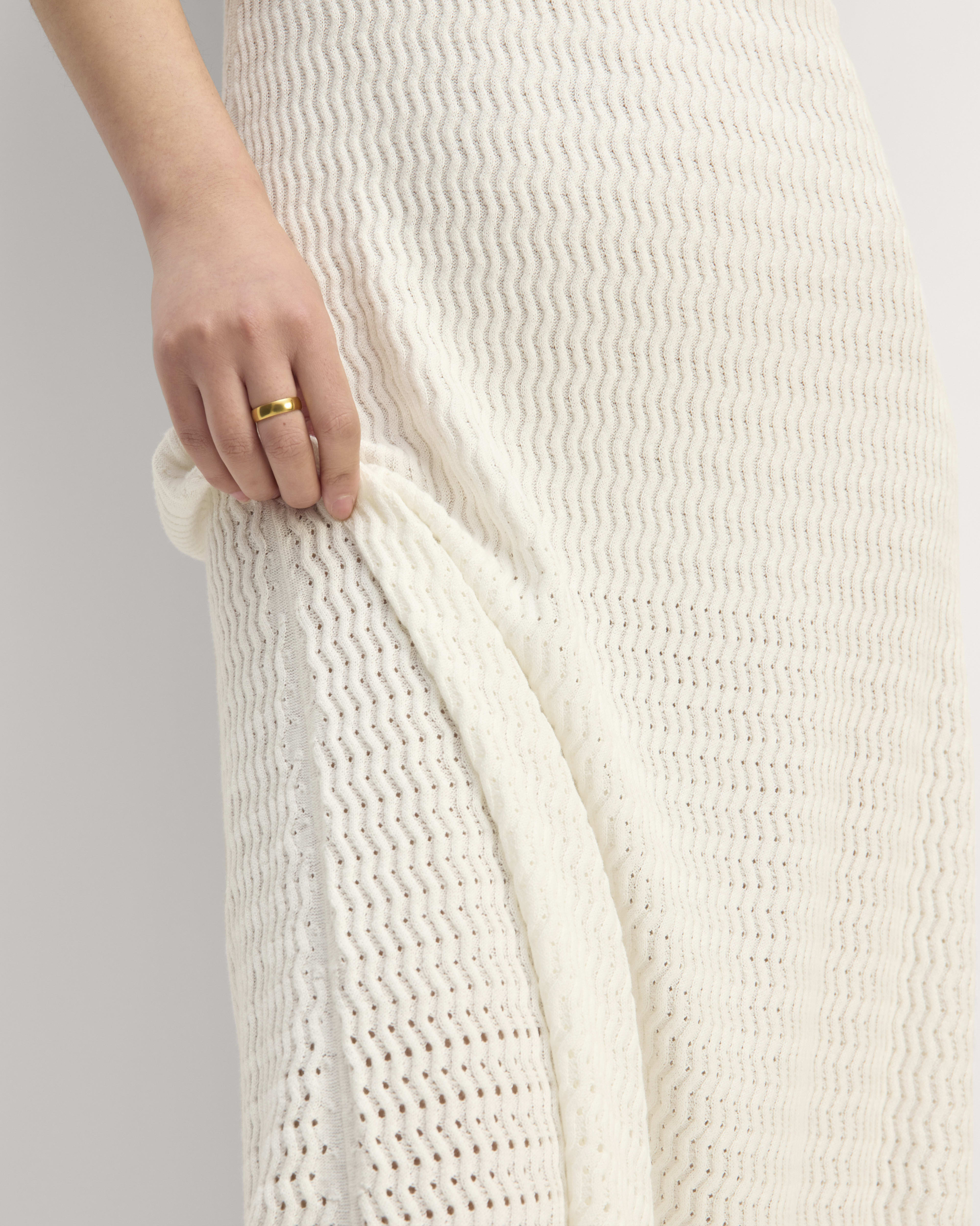 The Crochet Knit Tank Dress | Bone – Everlane