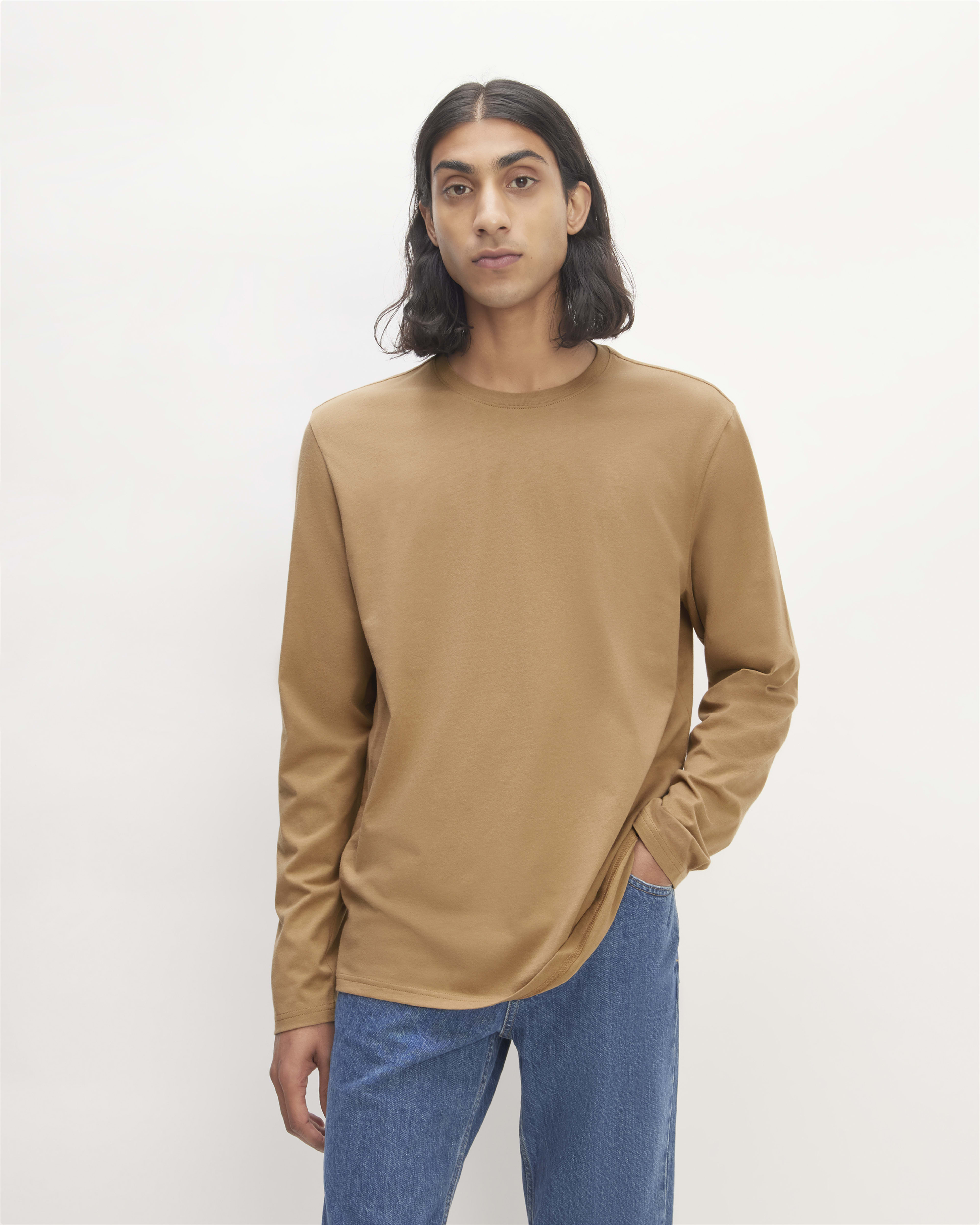 The Essential Organic Long-Sleeve Tee | Toasted Coconut – Everlane