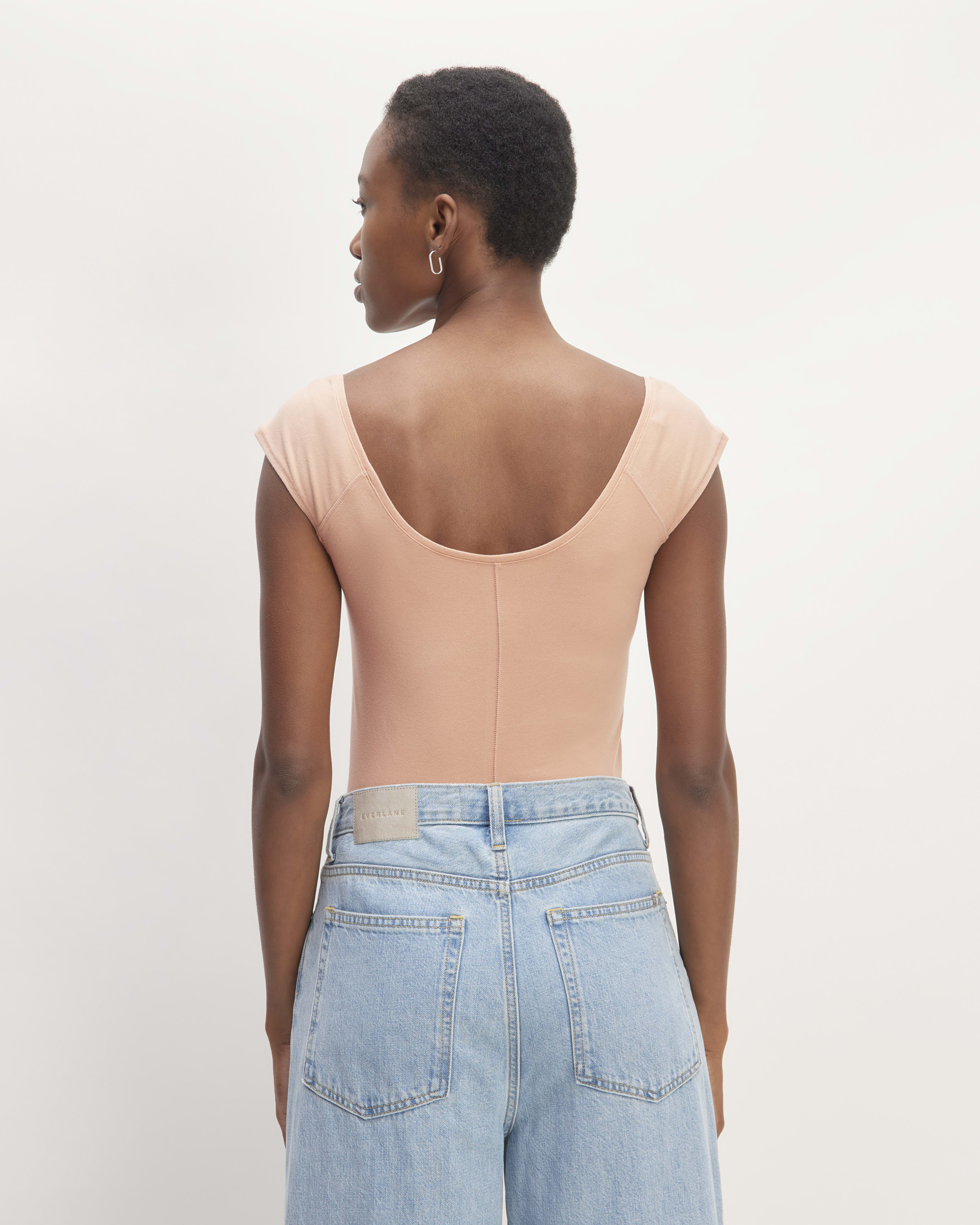 The Supima® Form Cap-Sleeve Tee | Blush Pink – Everlane