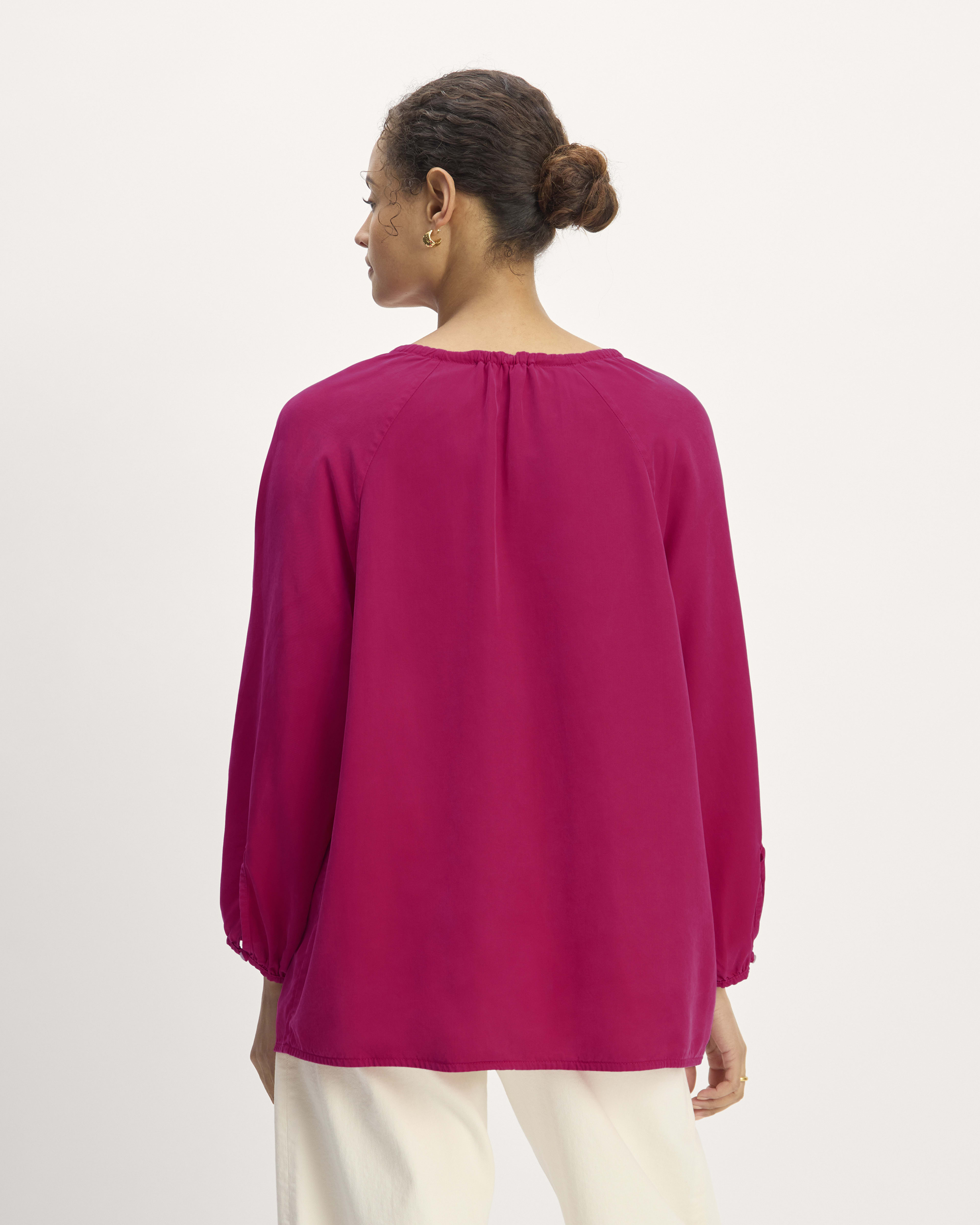 The Gathered Shirt in Butterlite | Red Currant – Everlane