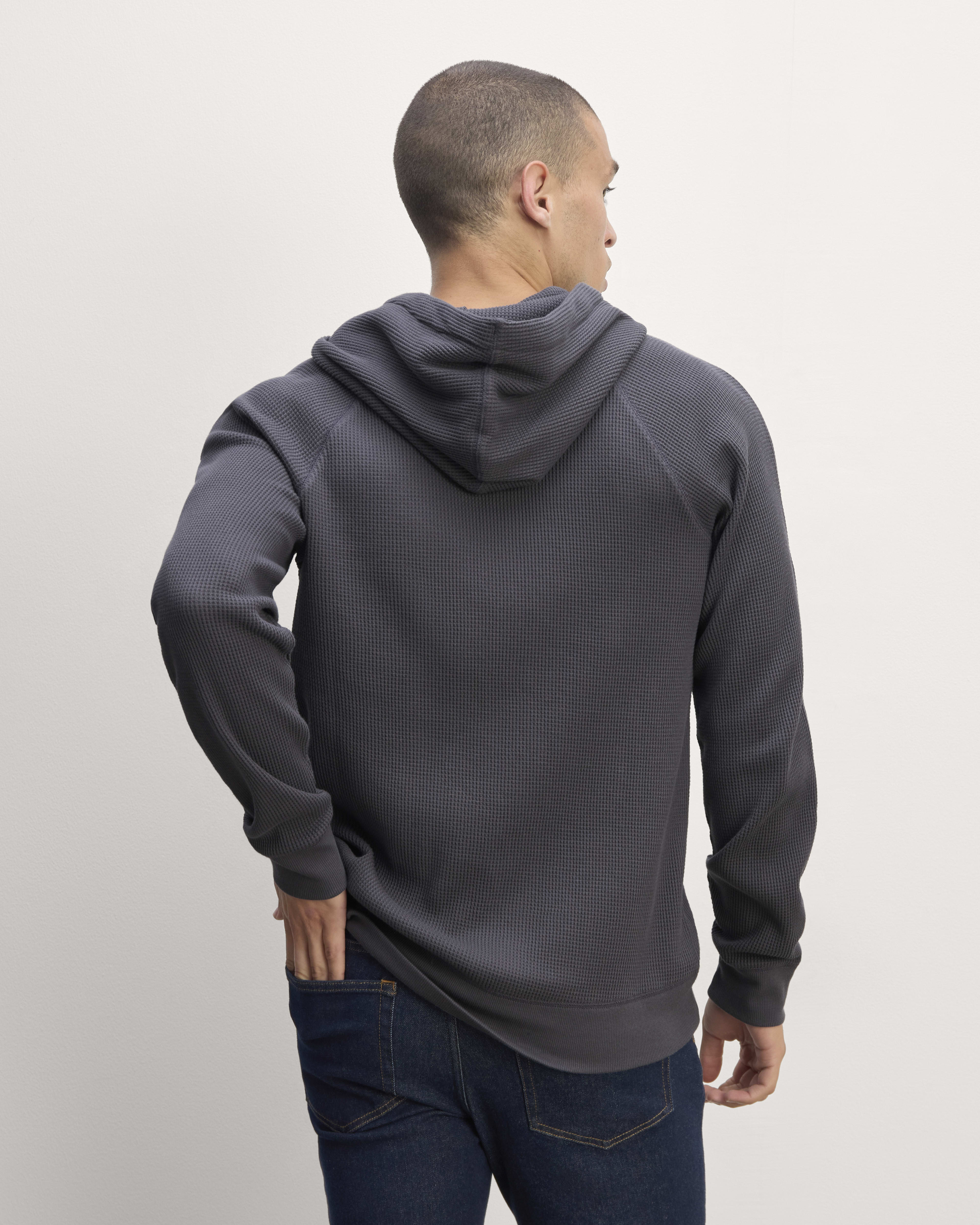 The Waffle-Knit Hoodie | Graphite – Everlane