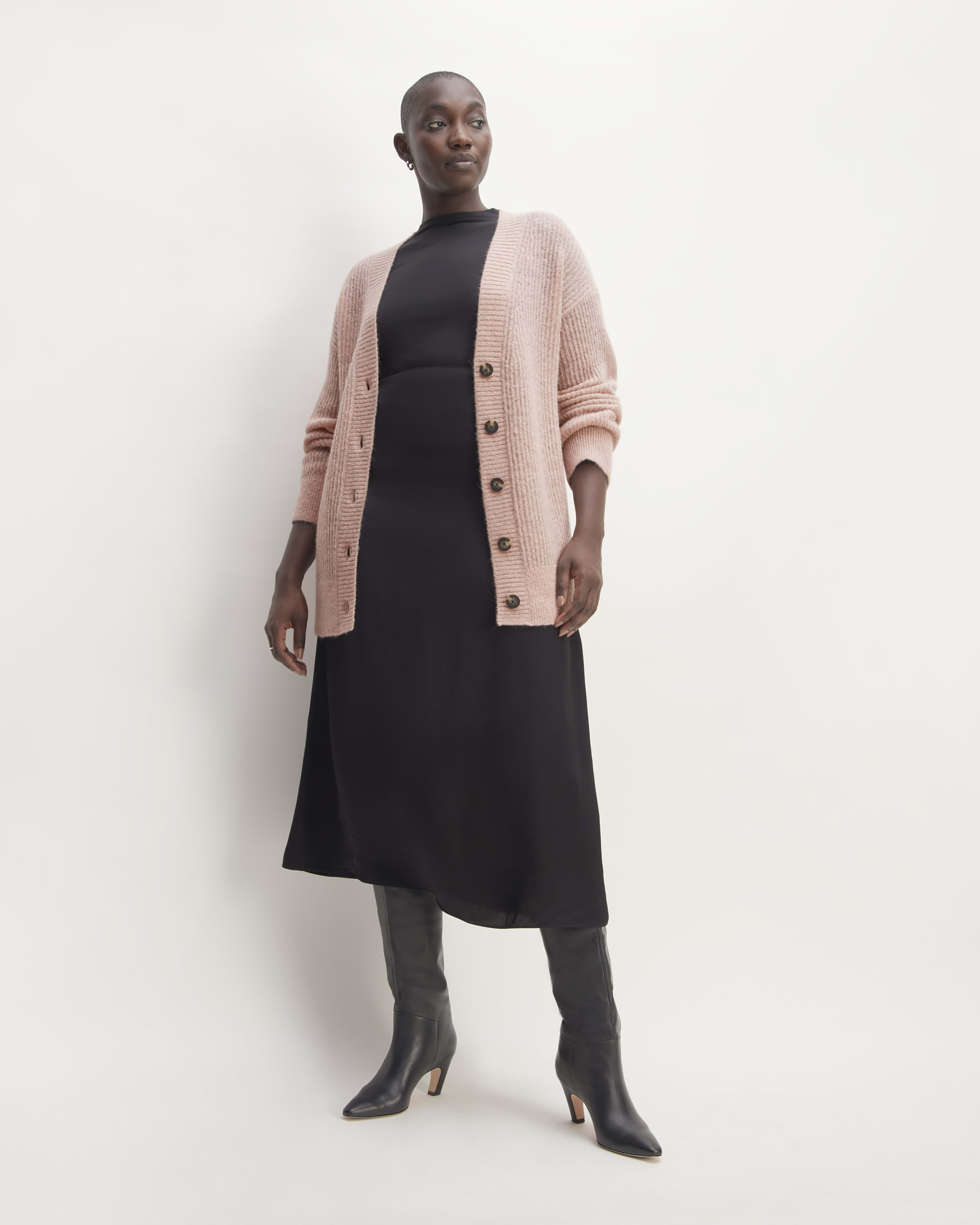 The Alpaca Oversized Cardigan Cafe Creme – Everlane