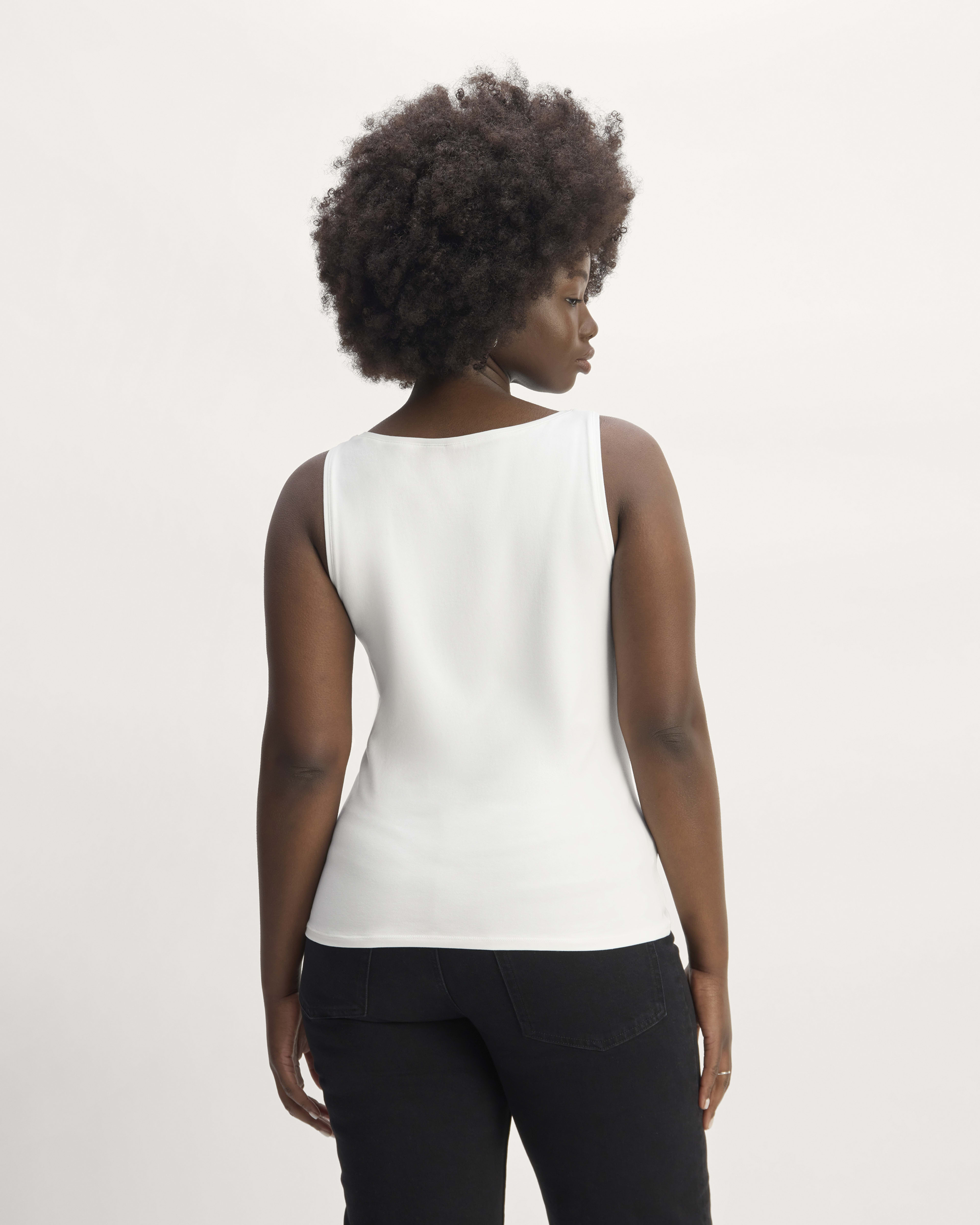 The Form Boatneck Tank White – Everlane