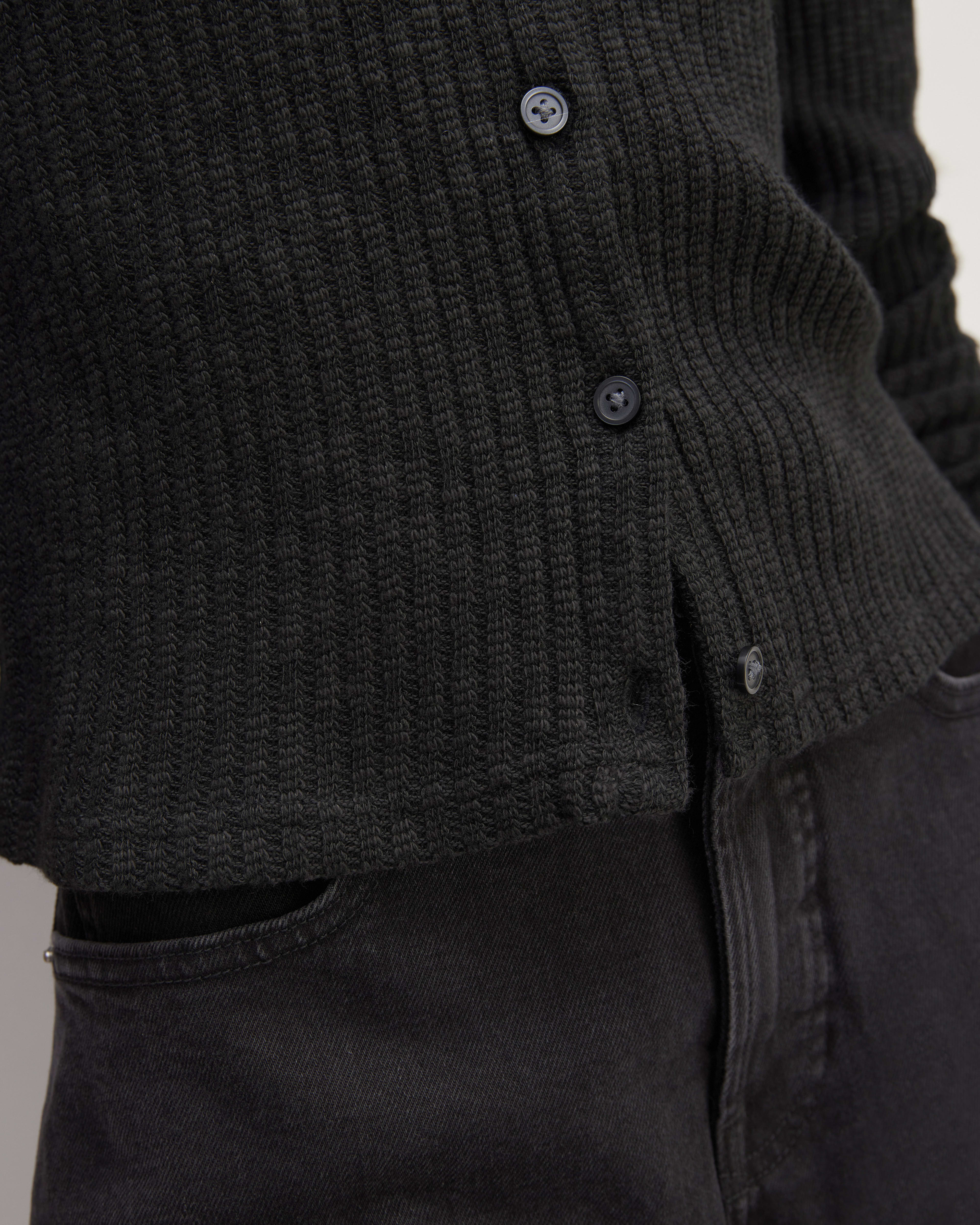 The Cozy-Rib Cardigan Black – Everlane