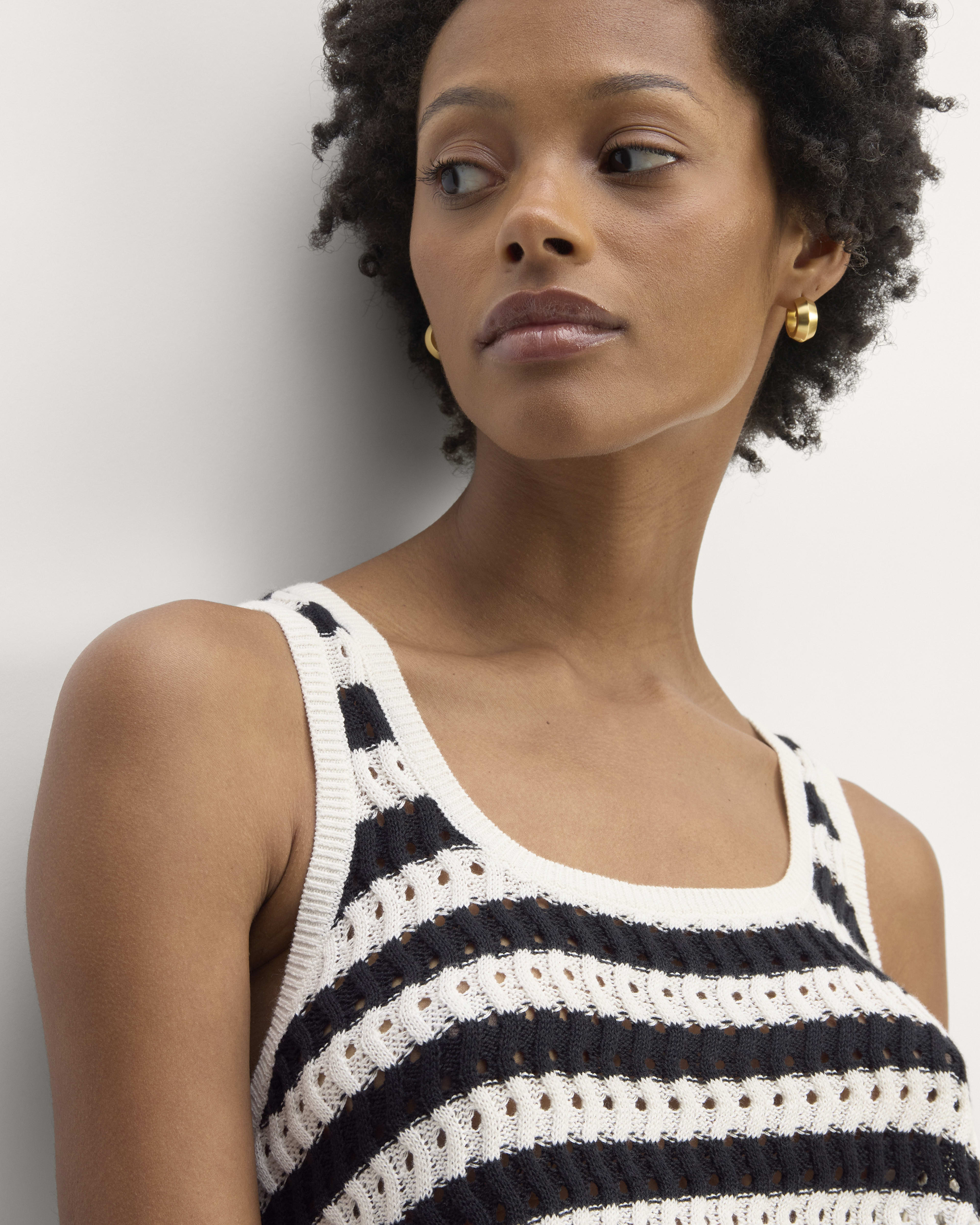 The Crochet Knit Tank Bone / Black – Everlane