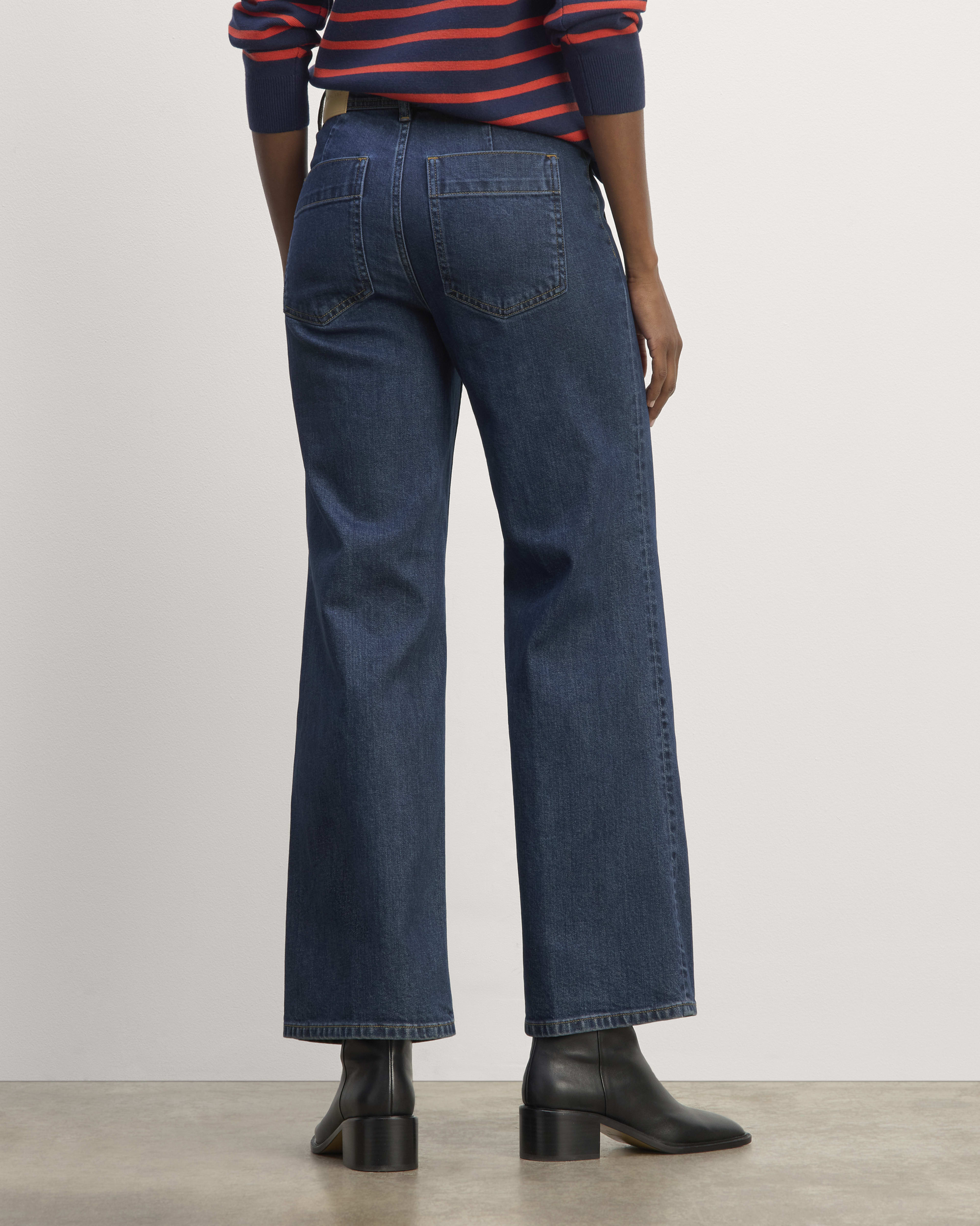 The '70s Wide Jean Indigo Rinse – Everlane