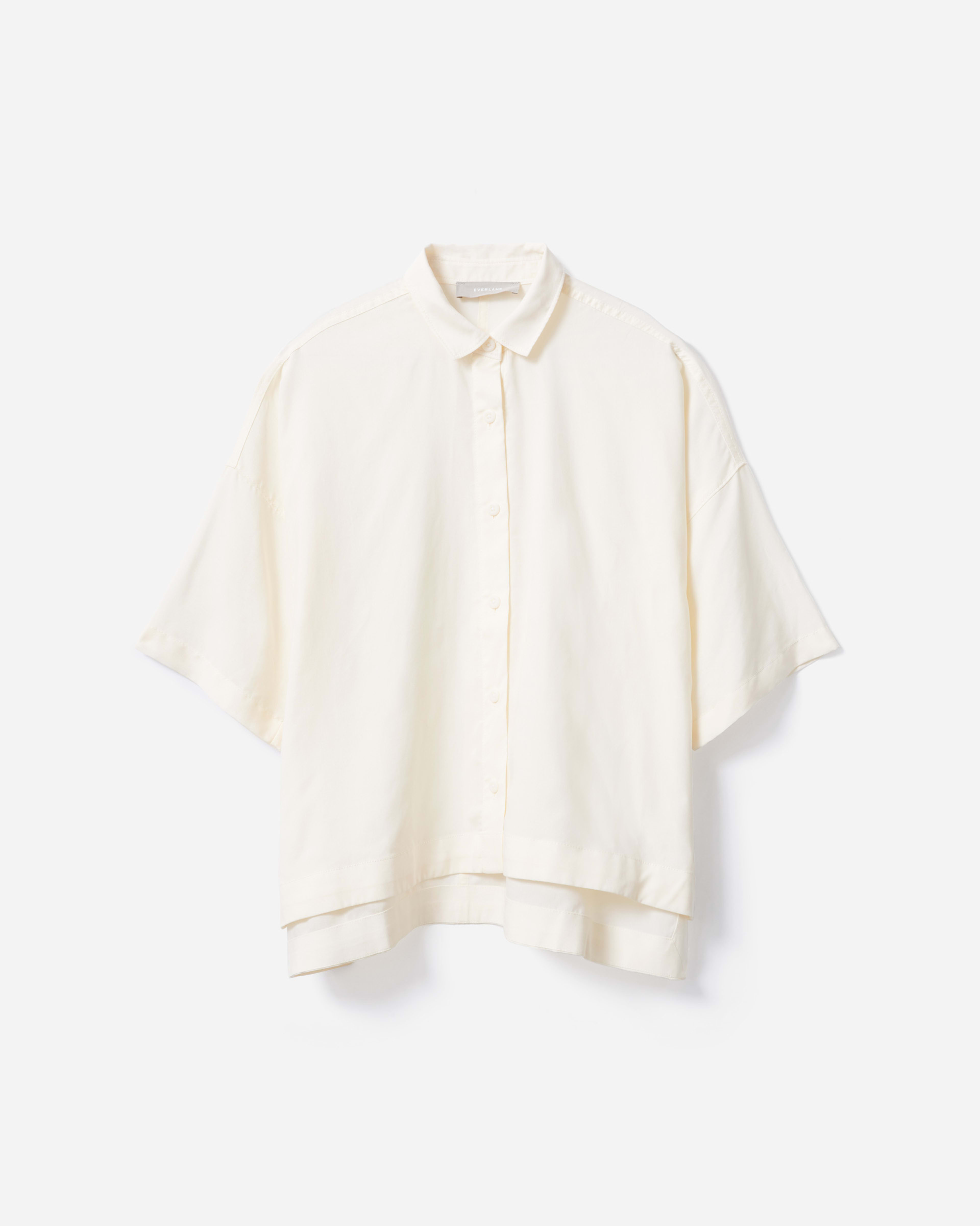 The Drapey Square Shirt Bone – Everlane