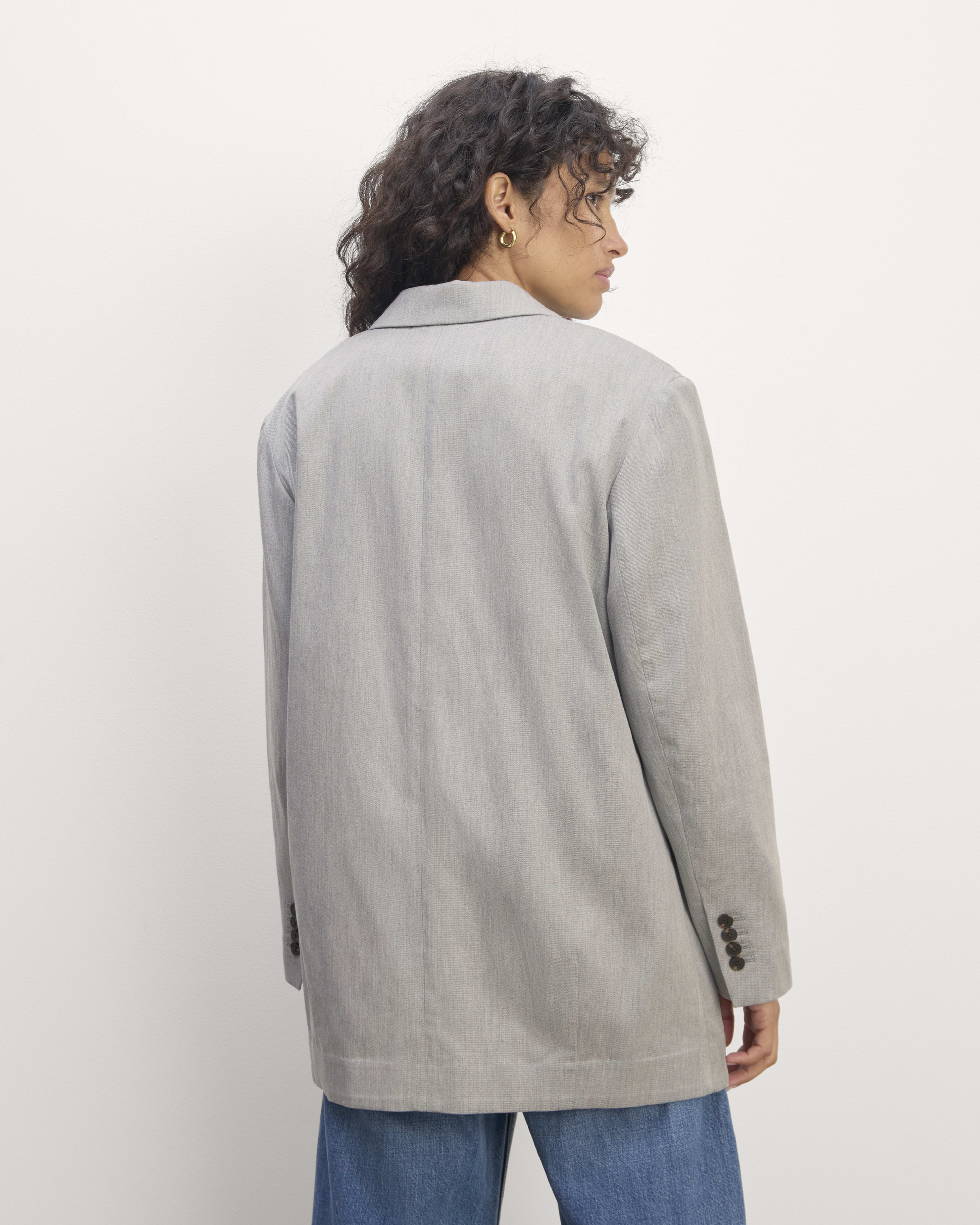 The Double-Breasted Blazer in Buttersmooth Heather Steel – Everlane