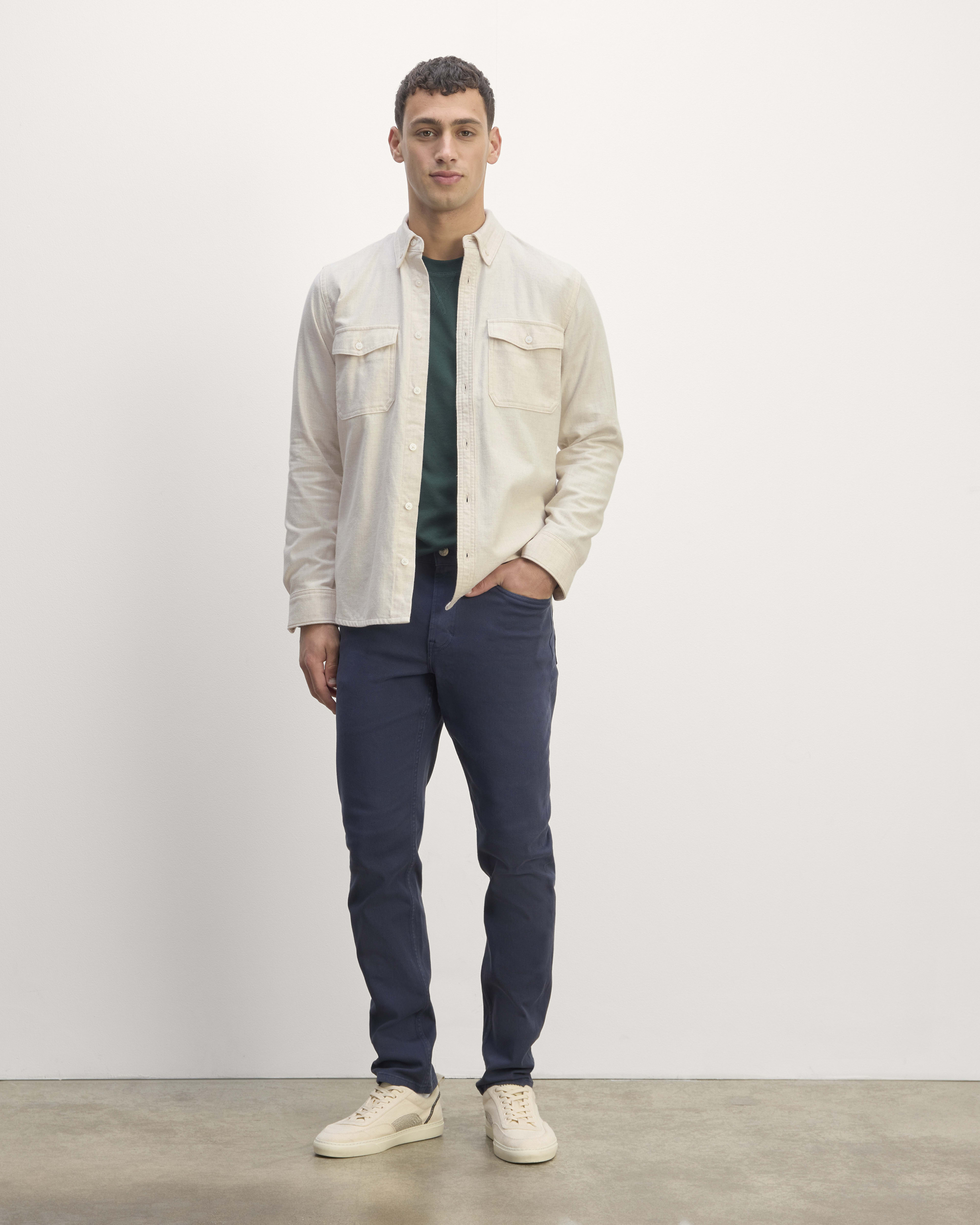 The Brushed Flannel Shirt | Heathered Oat – Everlane