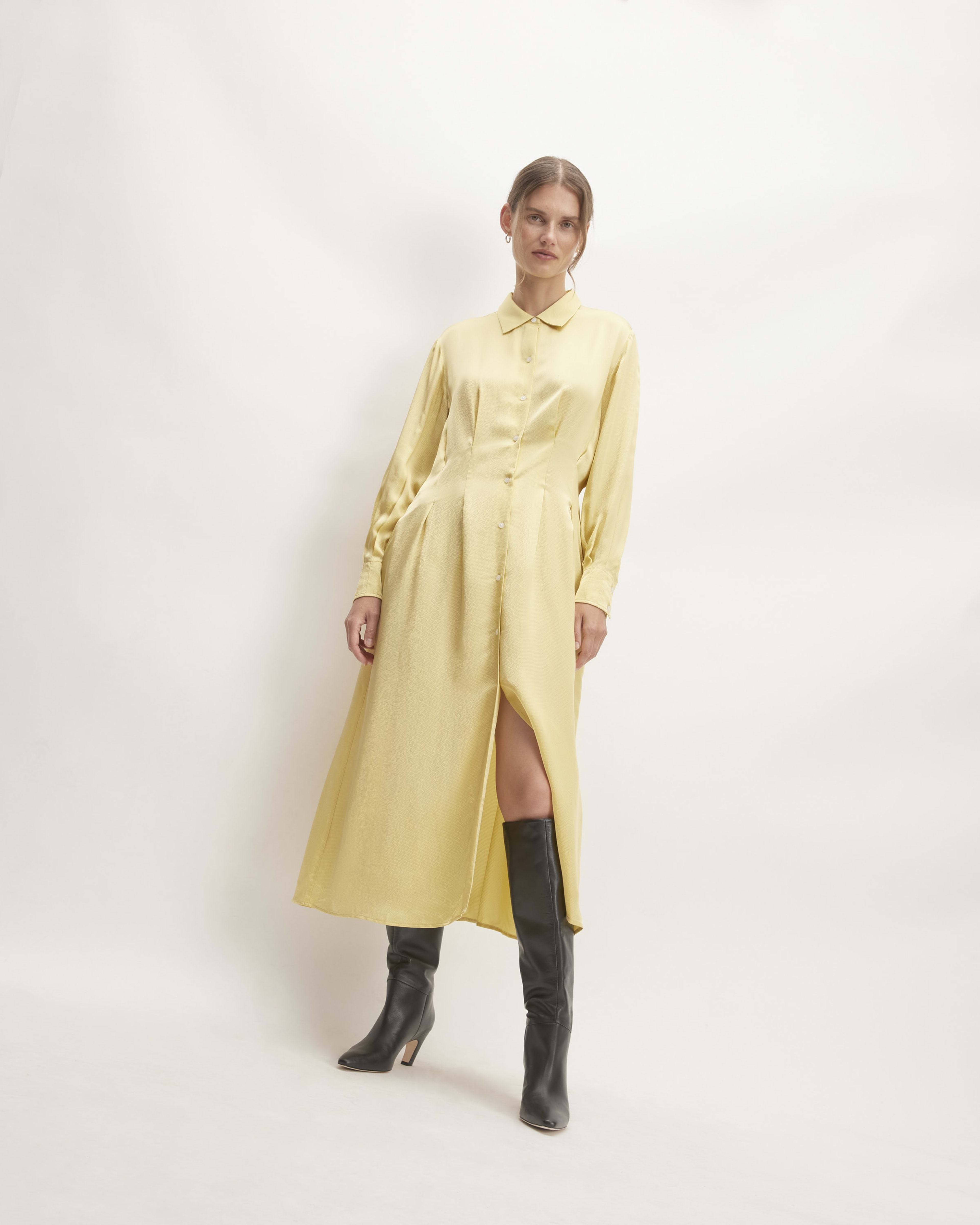 The Knee-High Banana Heel Boot Black – Everlane