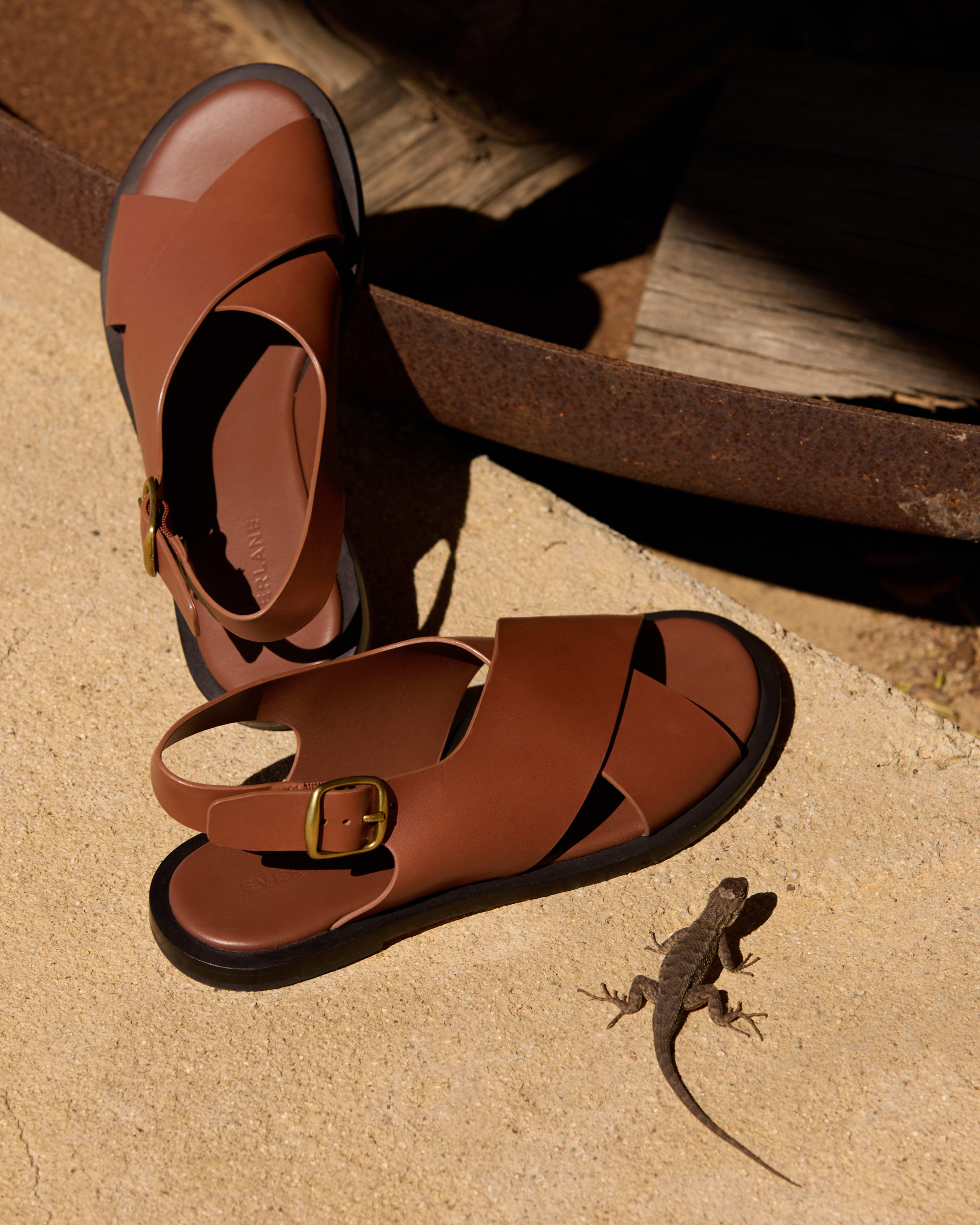 The City Crossover Sandal | Rum – Everlane