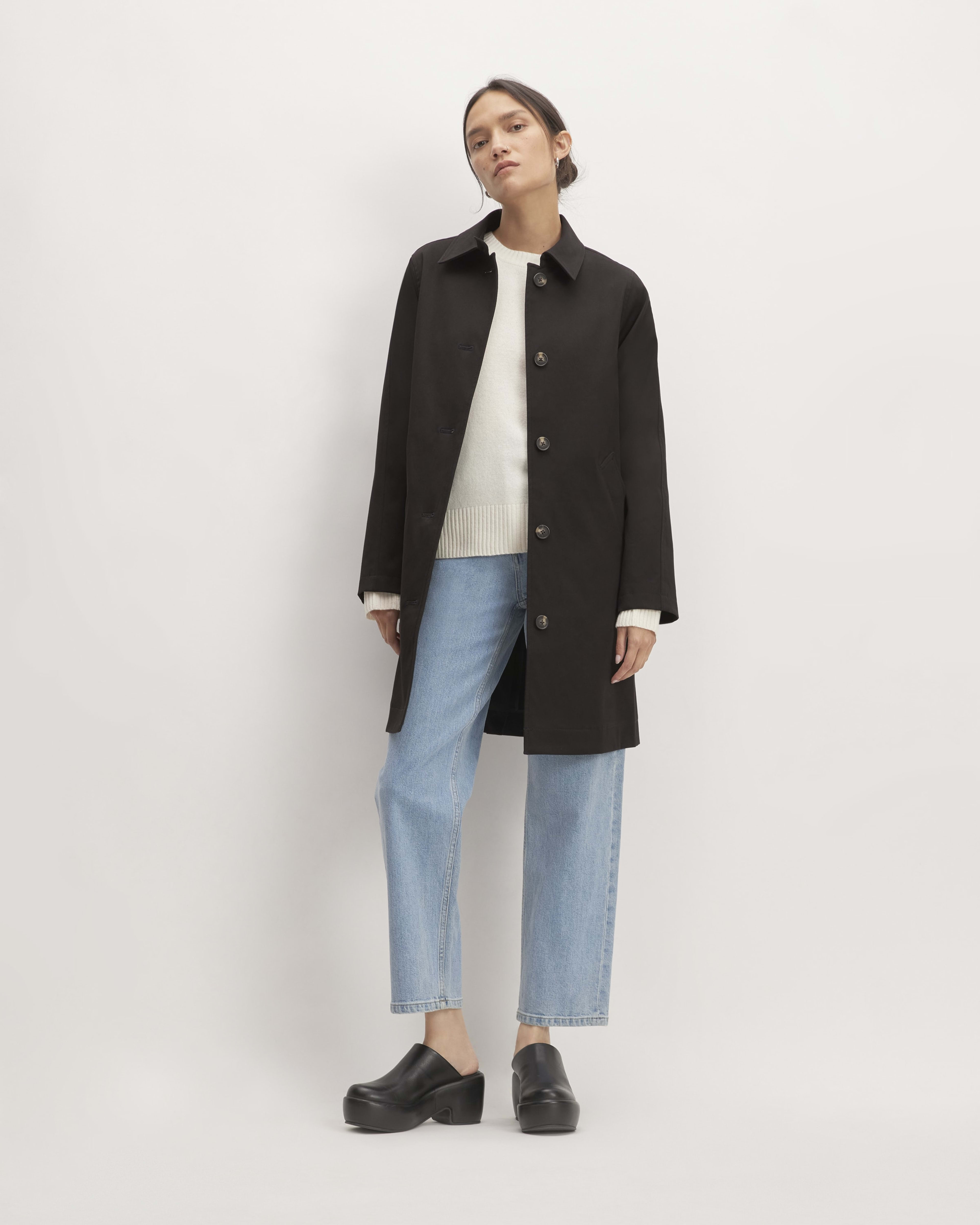 The Mac Coat Black – Everlane
