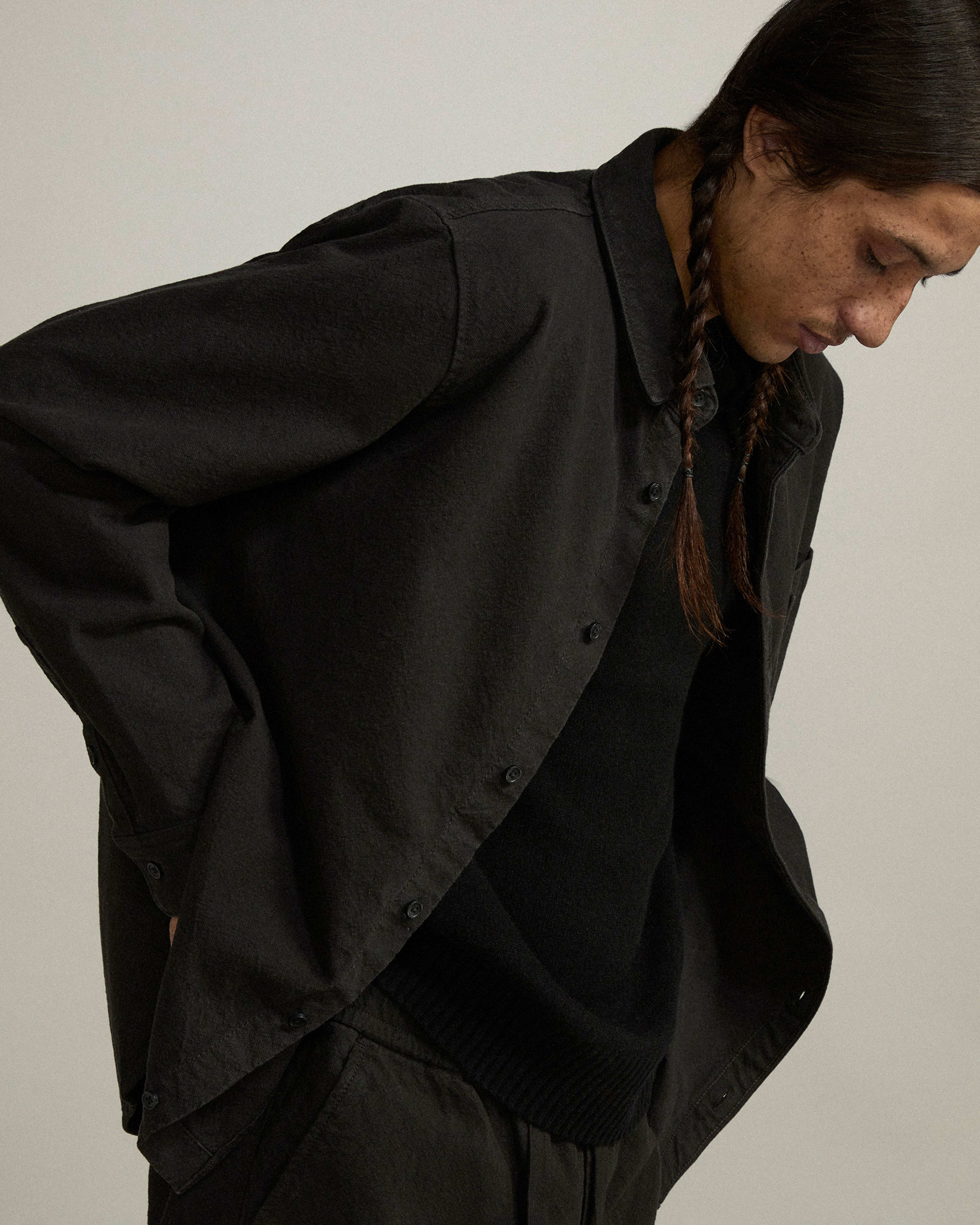 The Canvas Organic Cotton Overshirt | Black – Everlane