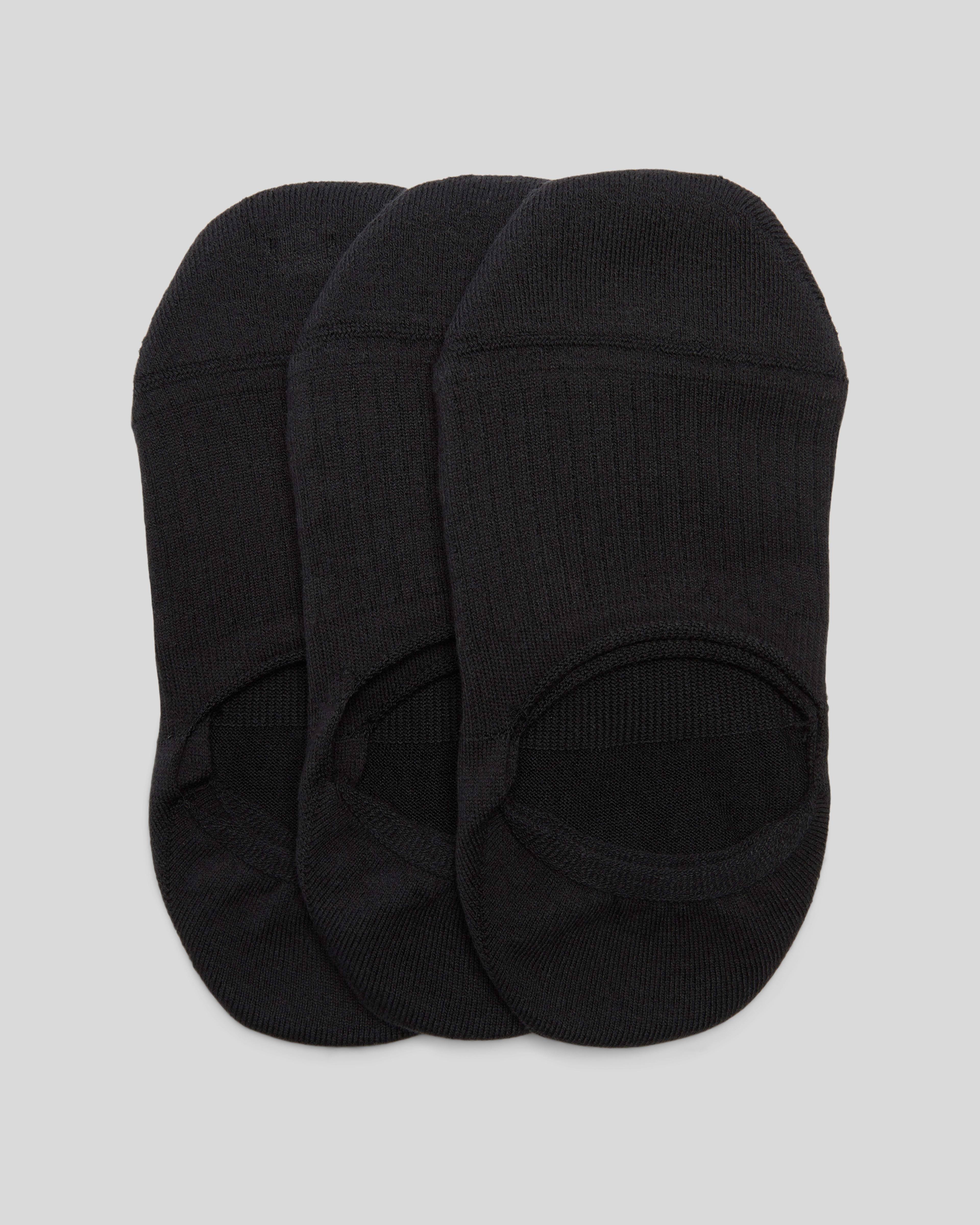 The Organic Cotton No-Show Sock 3-Pack Black – Everlane