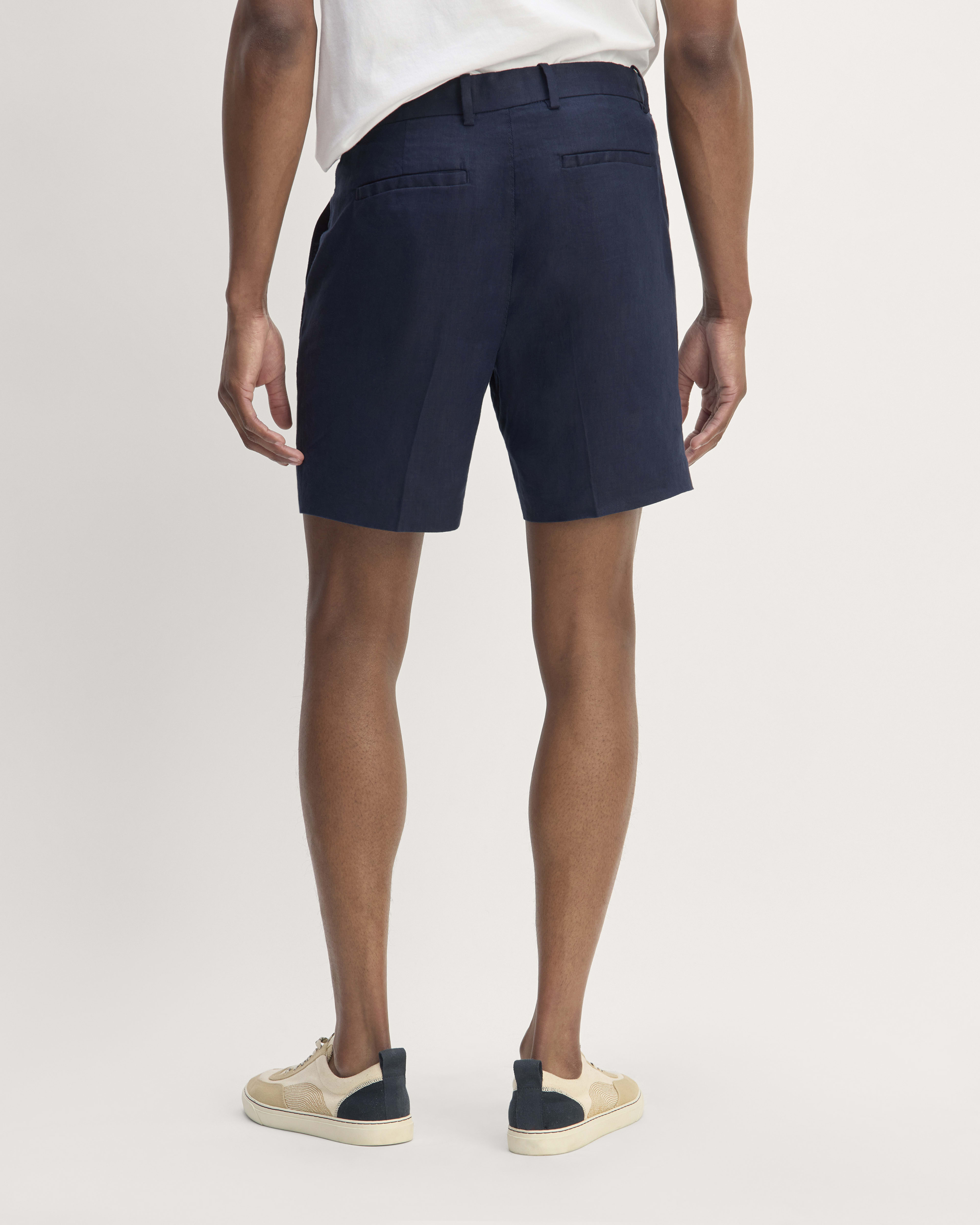 The 7" Linen Trouser Short | Navy – Everlane