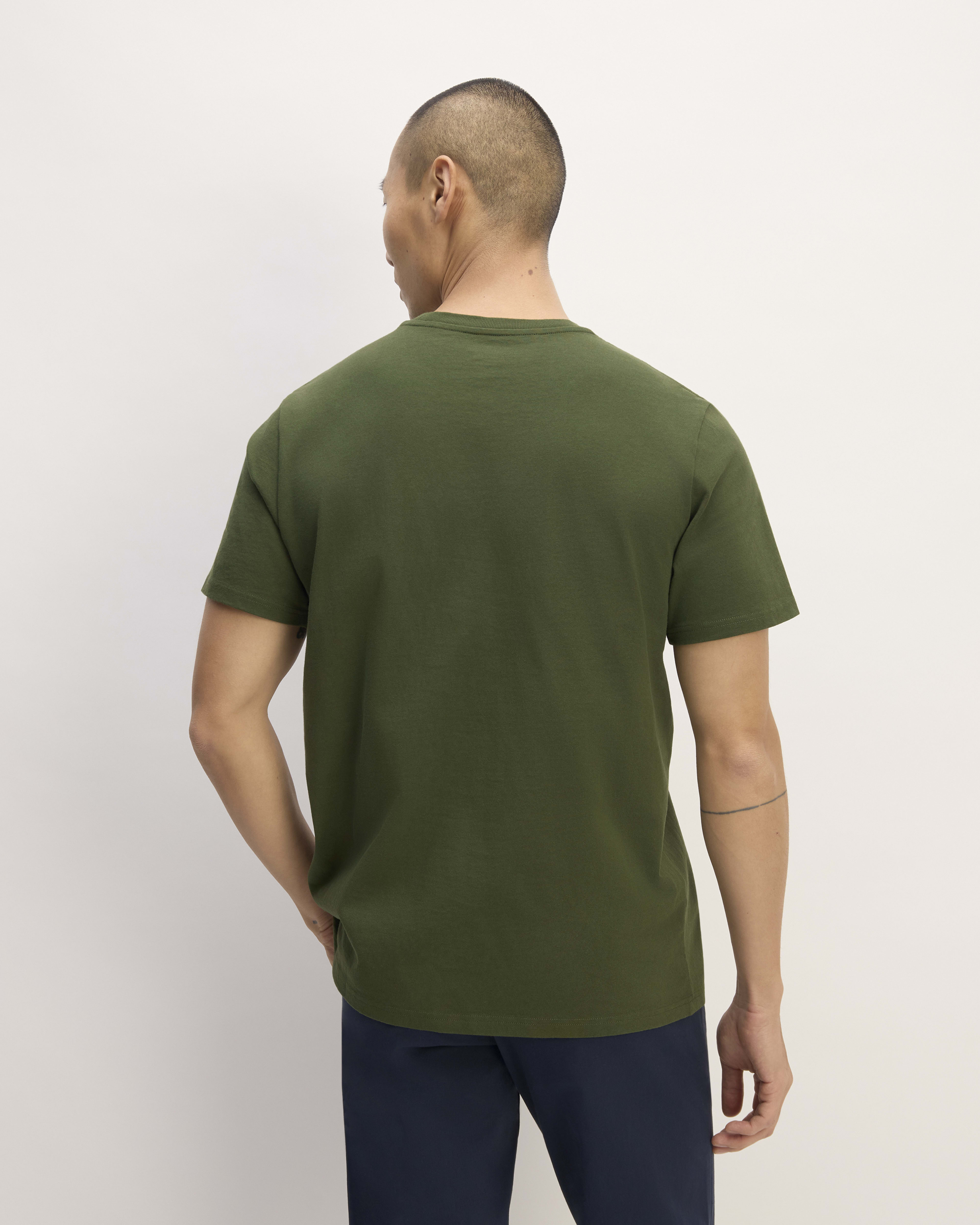 The Premium-Weight Pocket Tee | Uniform | Deep Moss Green – Everlane