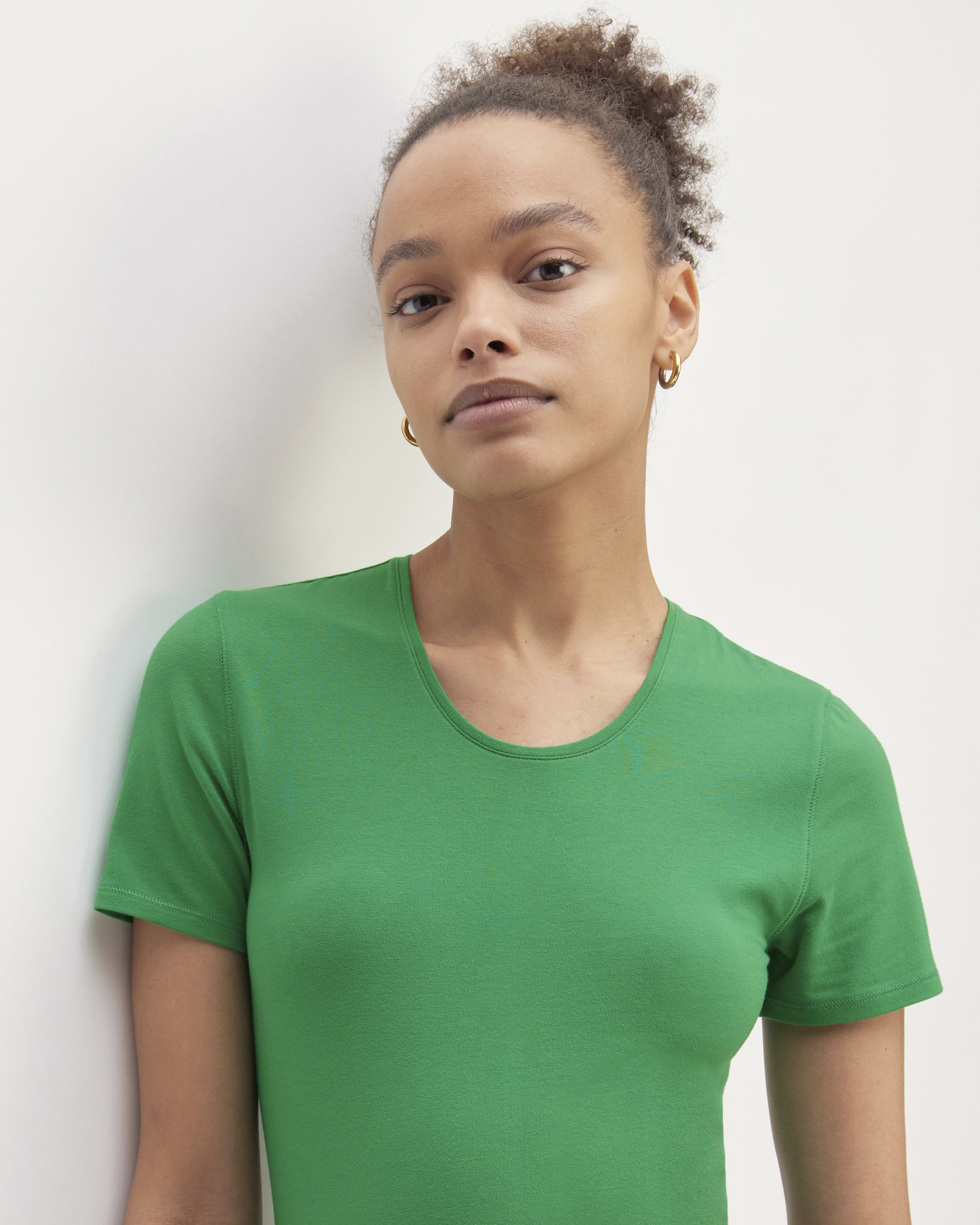 The Supima® Form Crew Neck Tee | Grass Green – Everlane