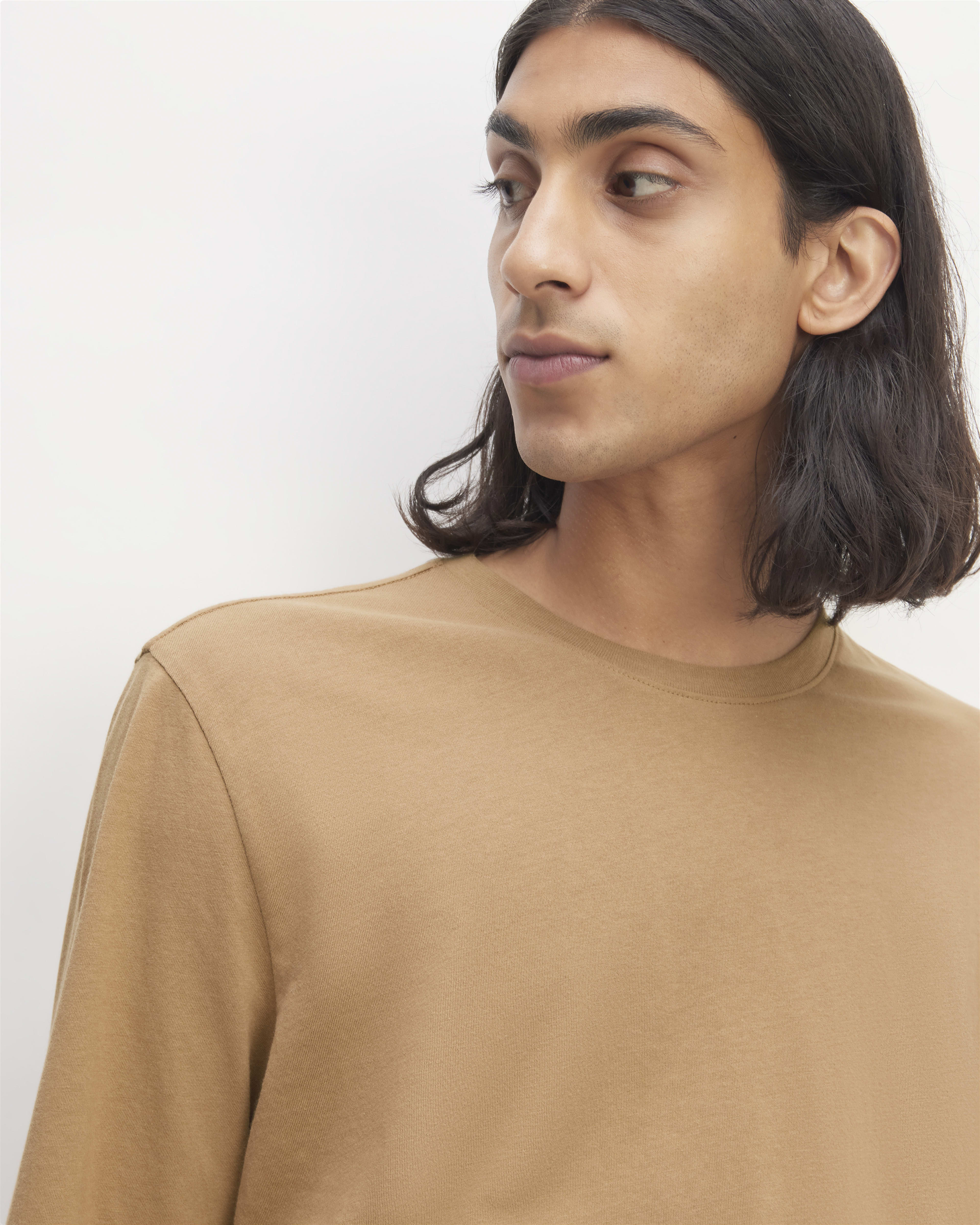 The Essential Organic Long-Sleeve Tee | Toasted Coconut – Everlane