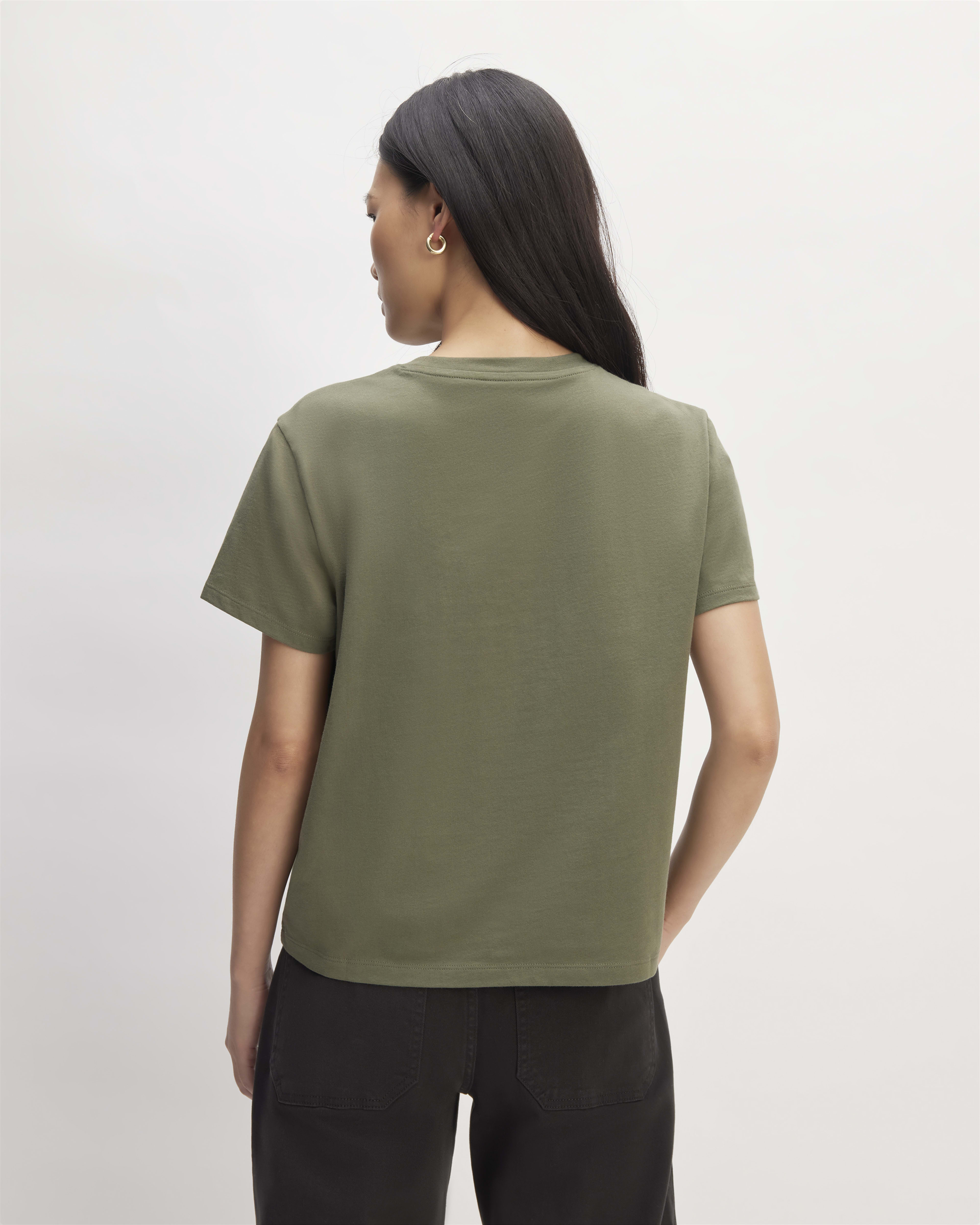 The Box-Cut Tee in Essential Cotton | Kalamata | No Pocket – Everlane