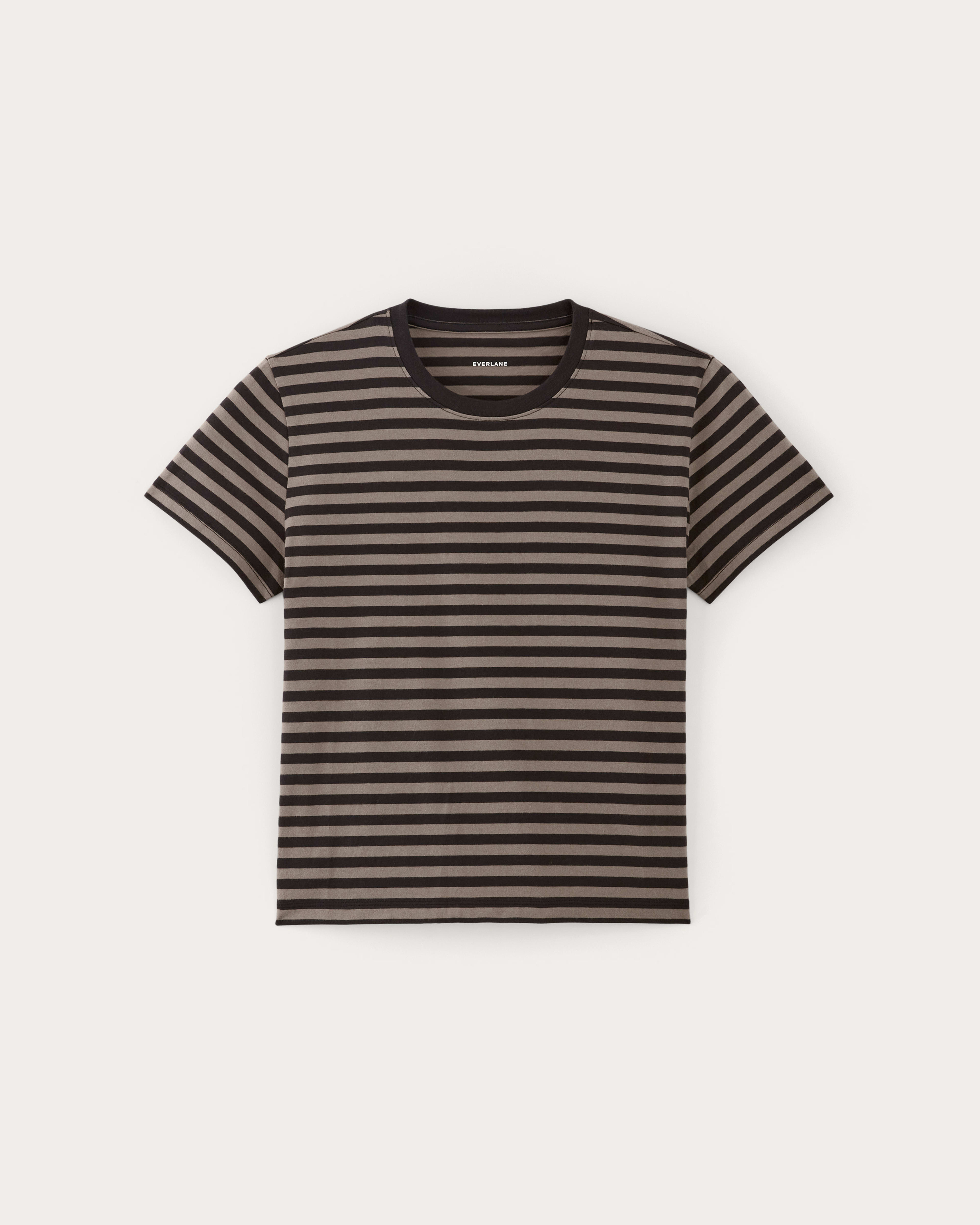 The Box-Cut Tee in Essential Cotton | Artist Clay / Black | No Pocket ...