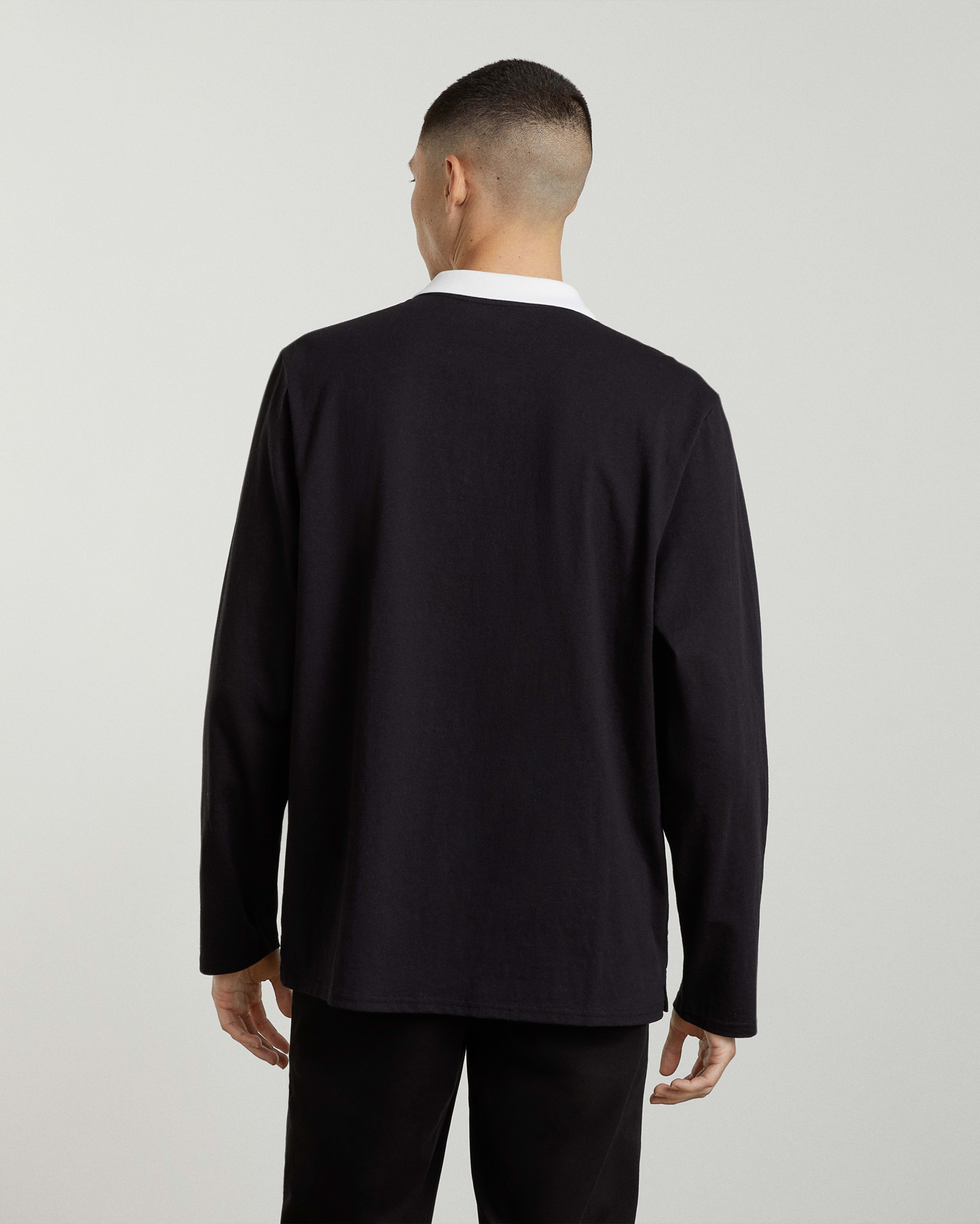 The Premium-Weight Rugby Shirt Black – Everlane