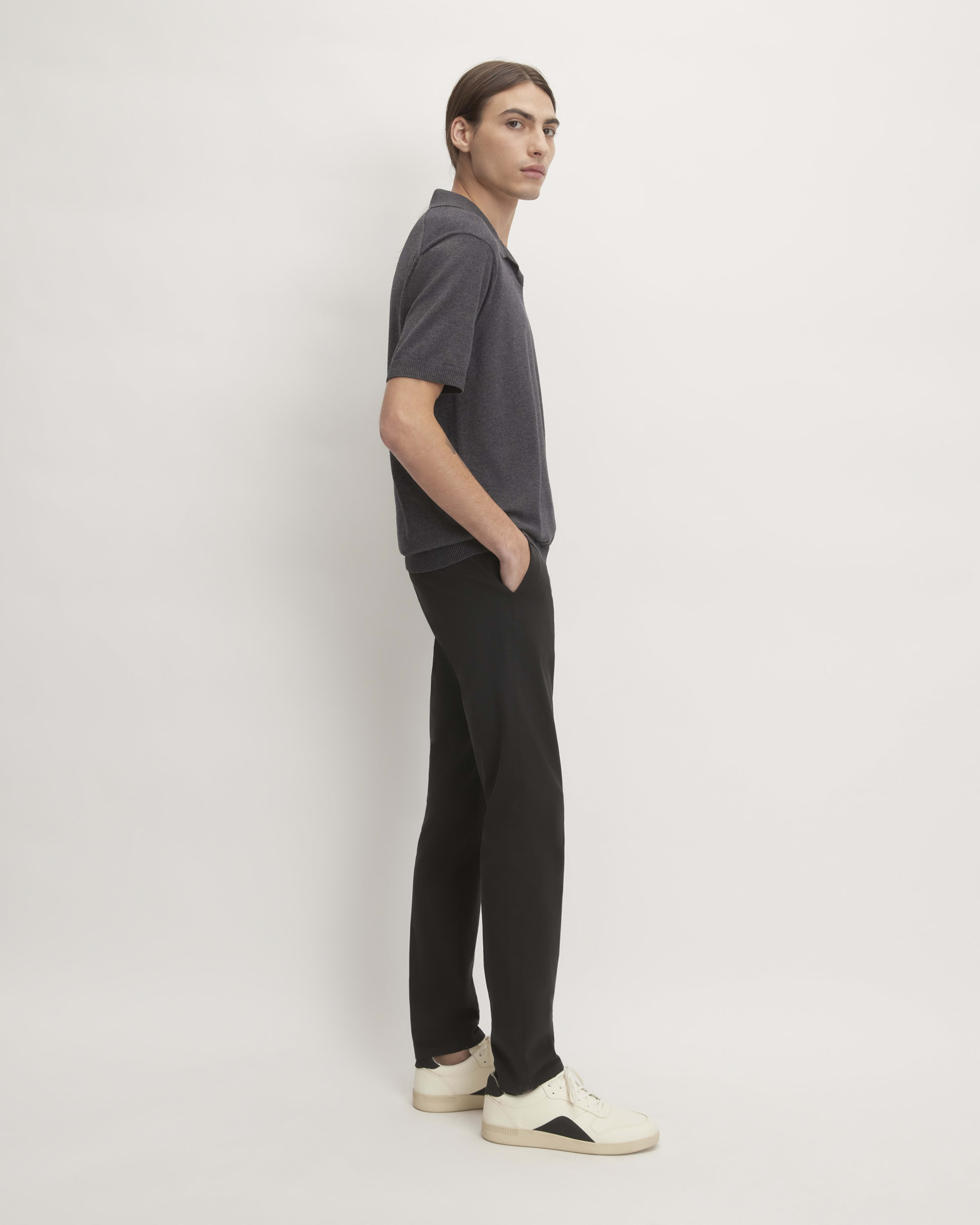 The No-Sweat Polo | Heather Ash – Everlane