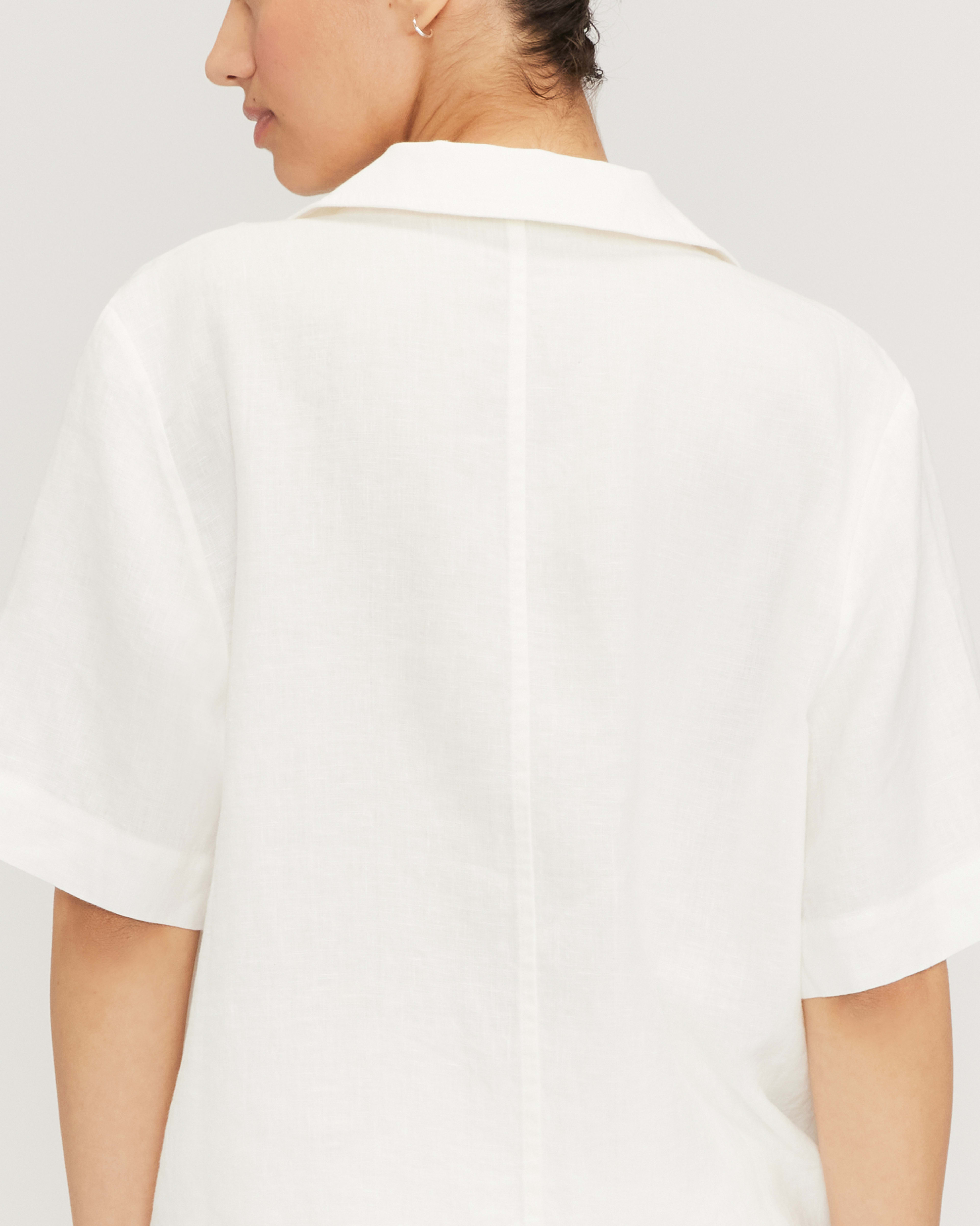 The Linen Workwear Shirt White – Everlane