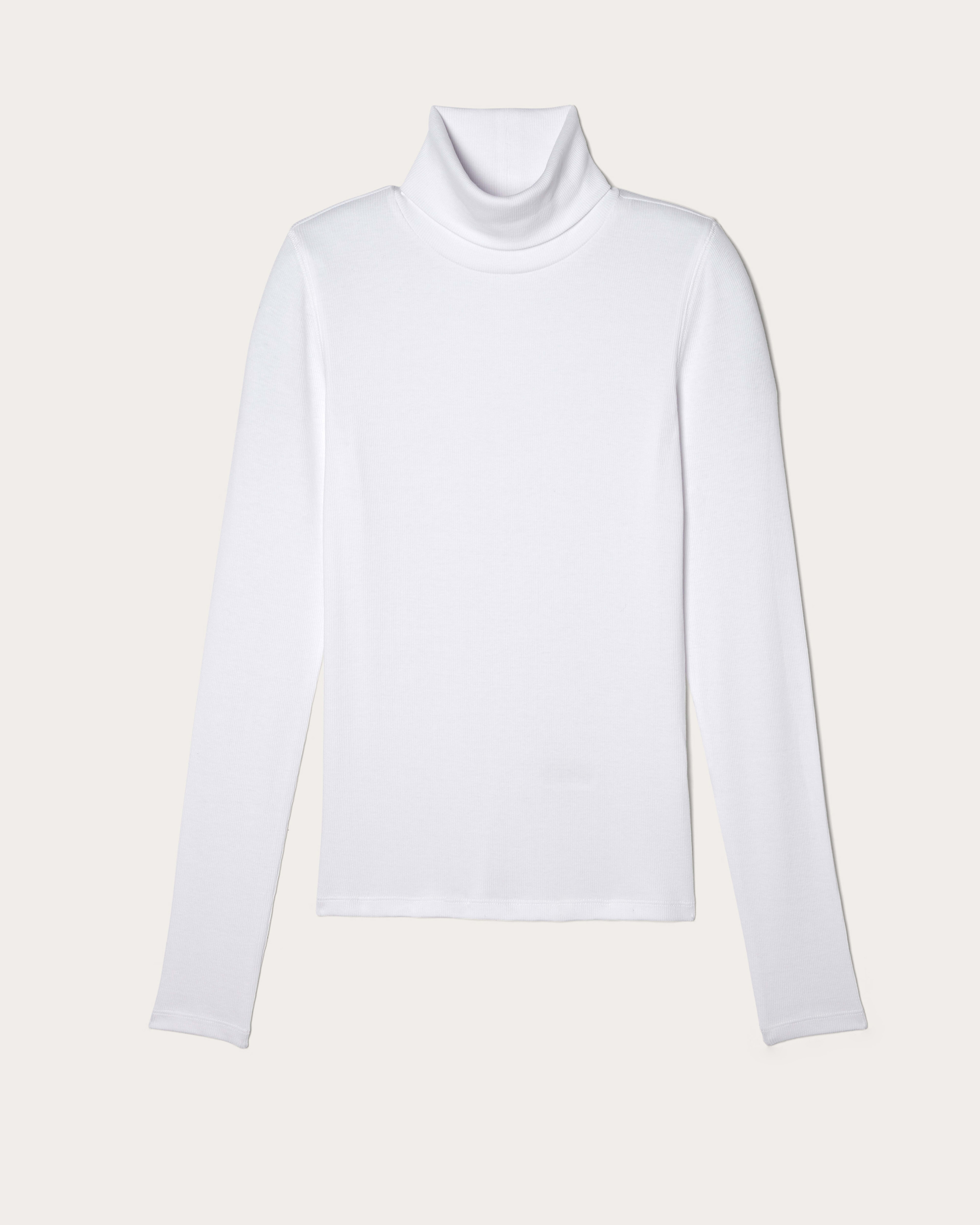 The Luxe Rib Turtleneck White – Everlane