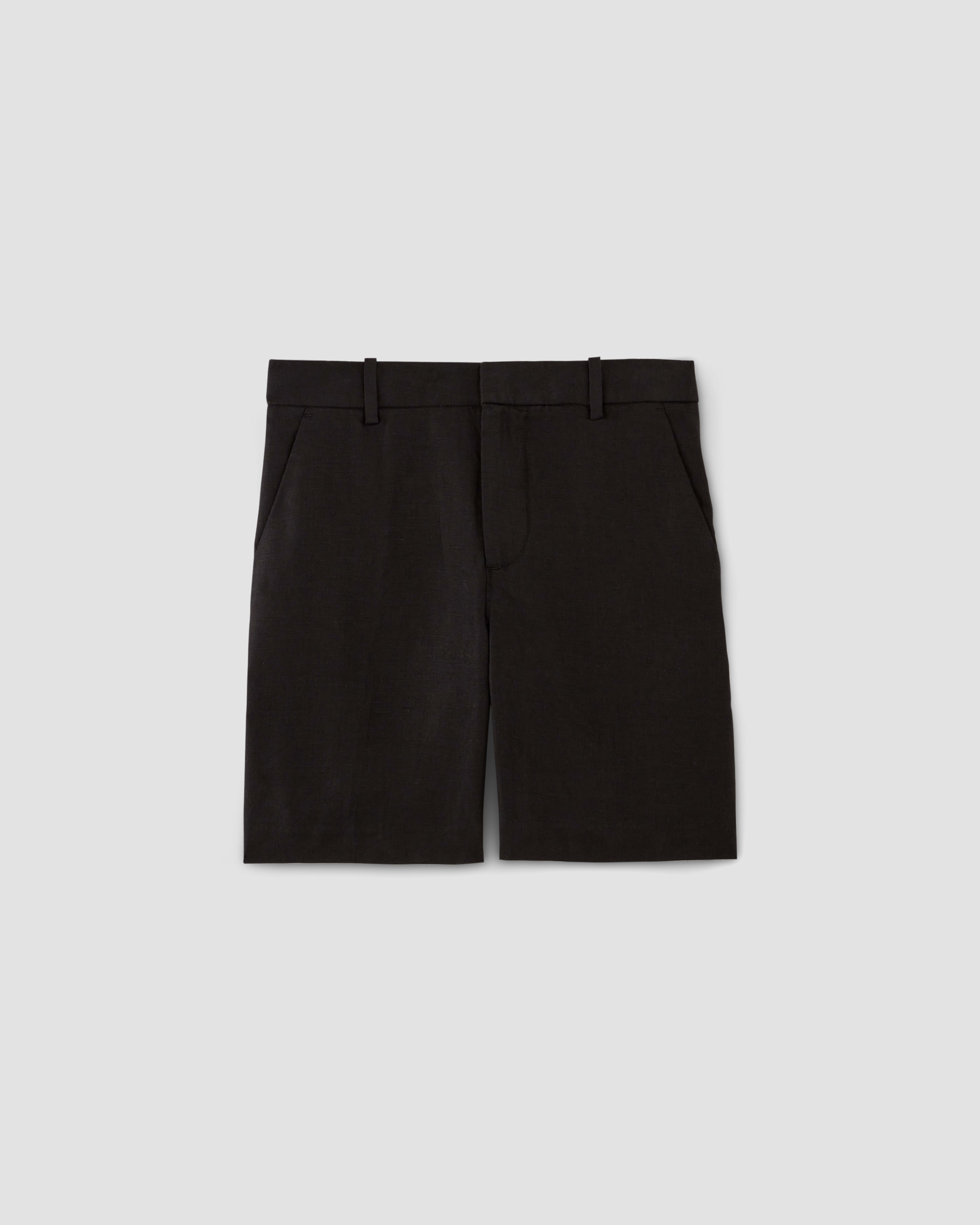 The 7" Linen Trouser Short | Black – Everlane